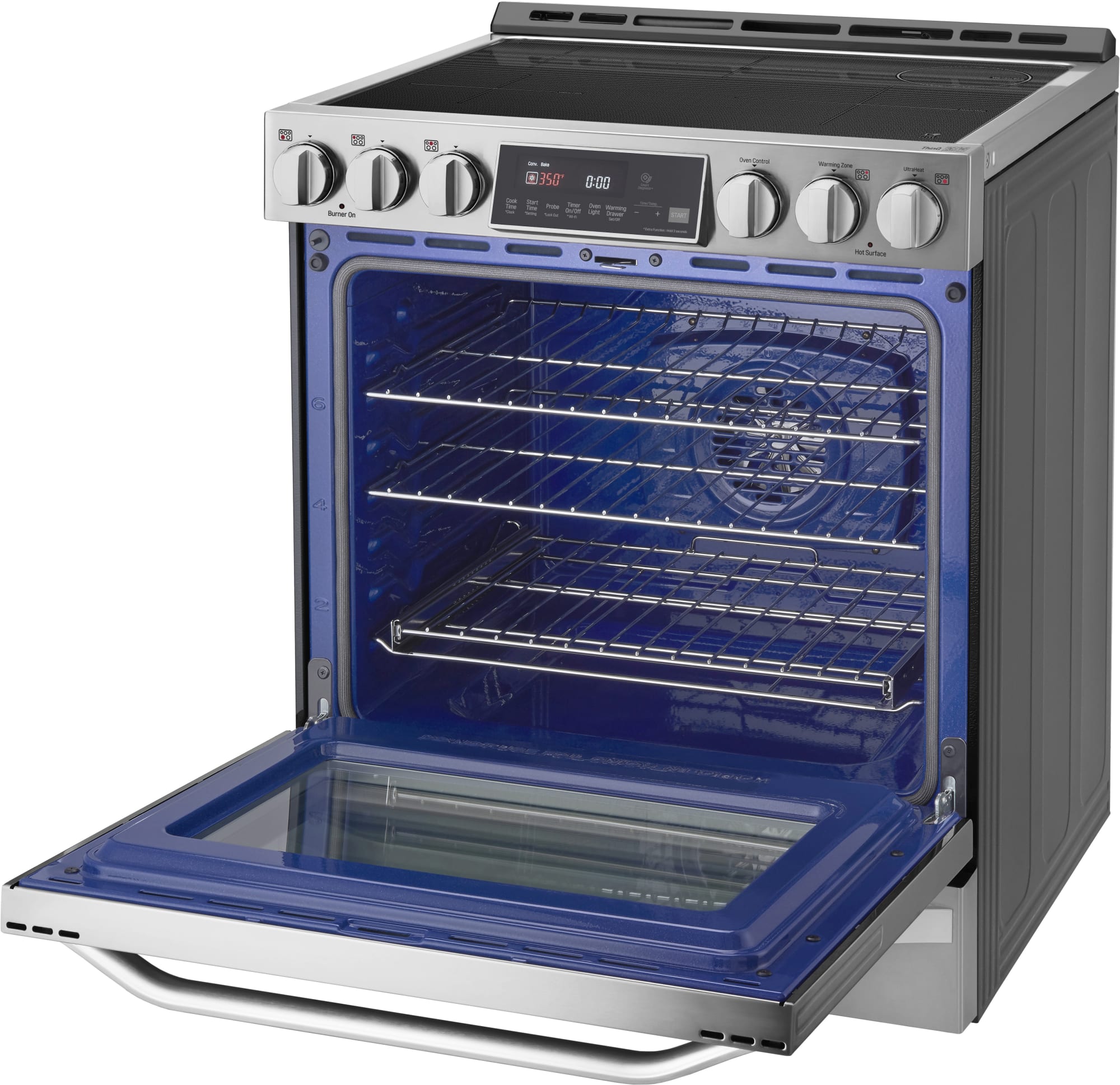 LG LSIS3018SS 30 Inch Smart Slide In Induction Range with 5 Induction ...