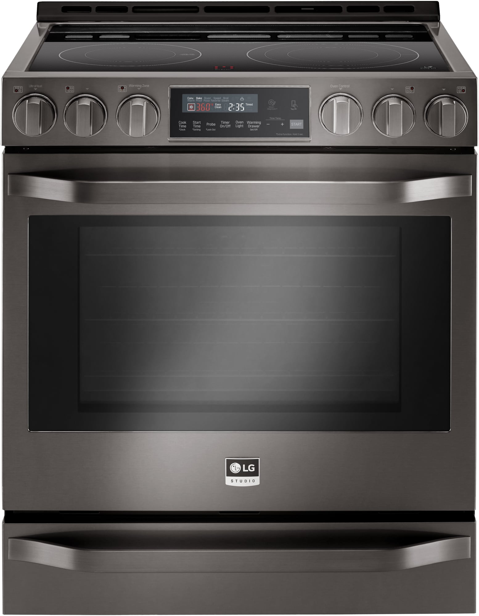 LG LSSE3029BD 30 Inch Slide-In Electric Range with Convection, Infrared ...