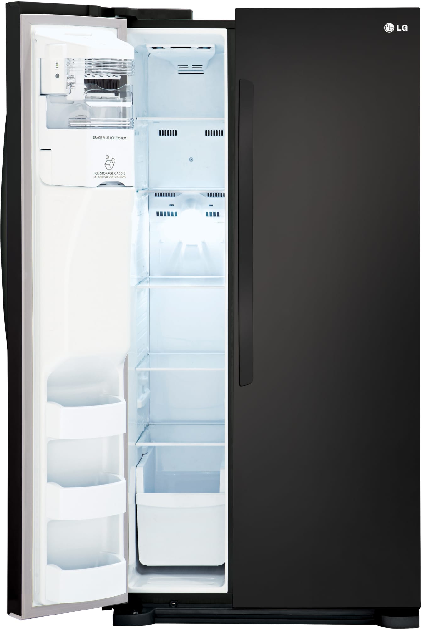 LG LSXS22423B 33 Inch Side-by-Side Refrigerator with Linear Compressor ...