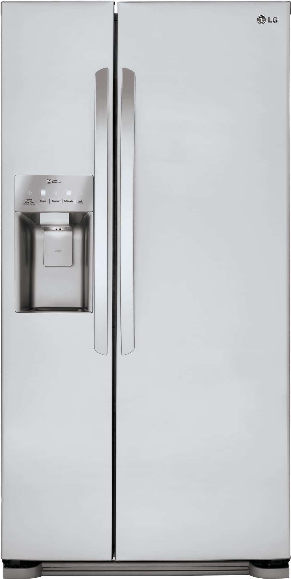 LG LSXS22423S 33 Inch Side-by-Side Refrigerator with Linear Compressor ...