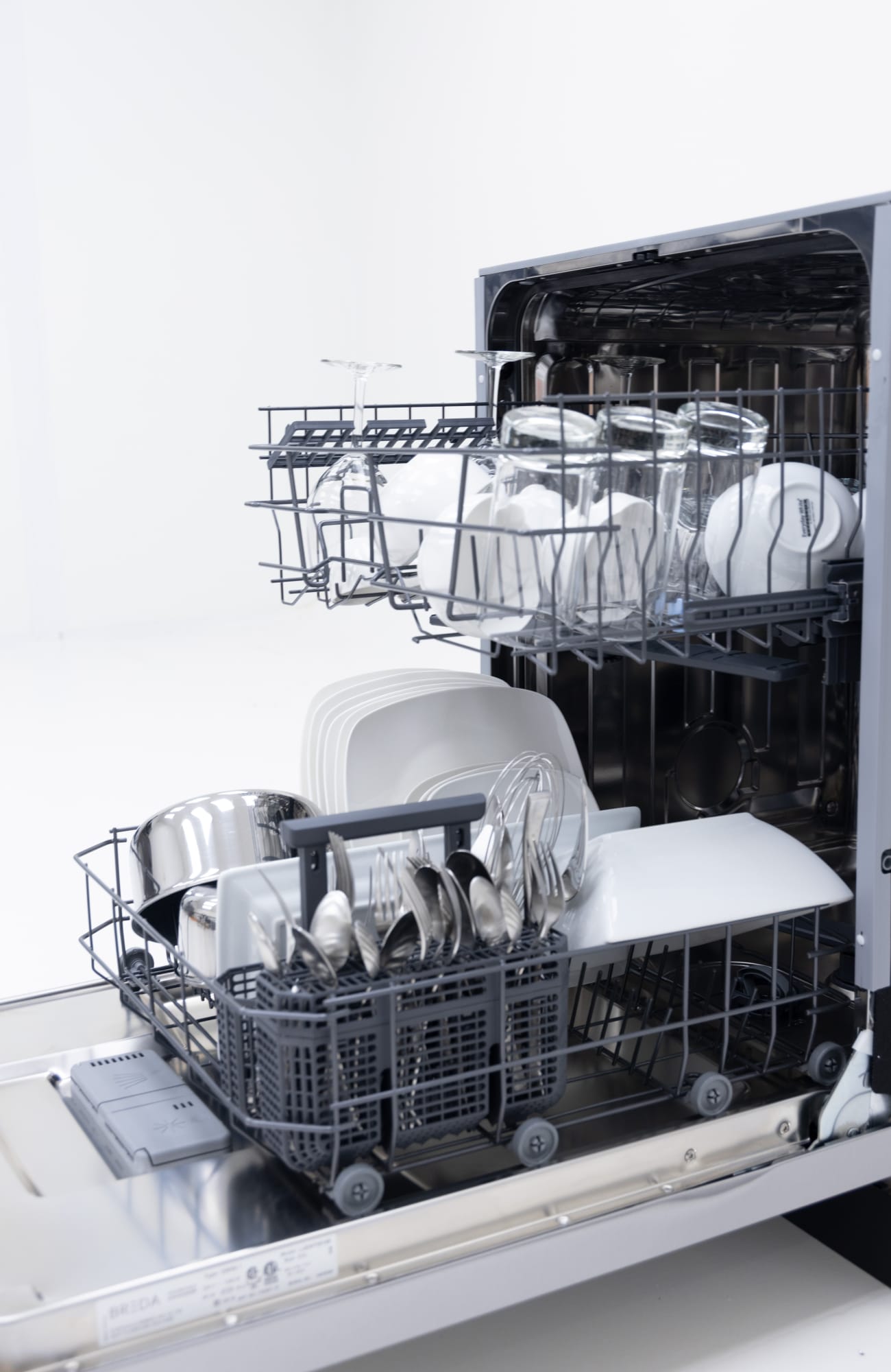 Breda LUDWA30155 24 Inch Fully Integrated ADA Dishwasher with 15 Place ...