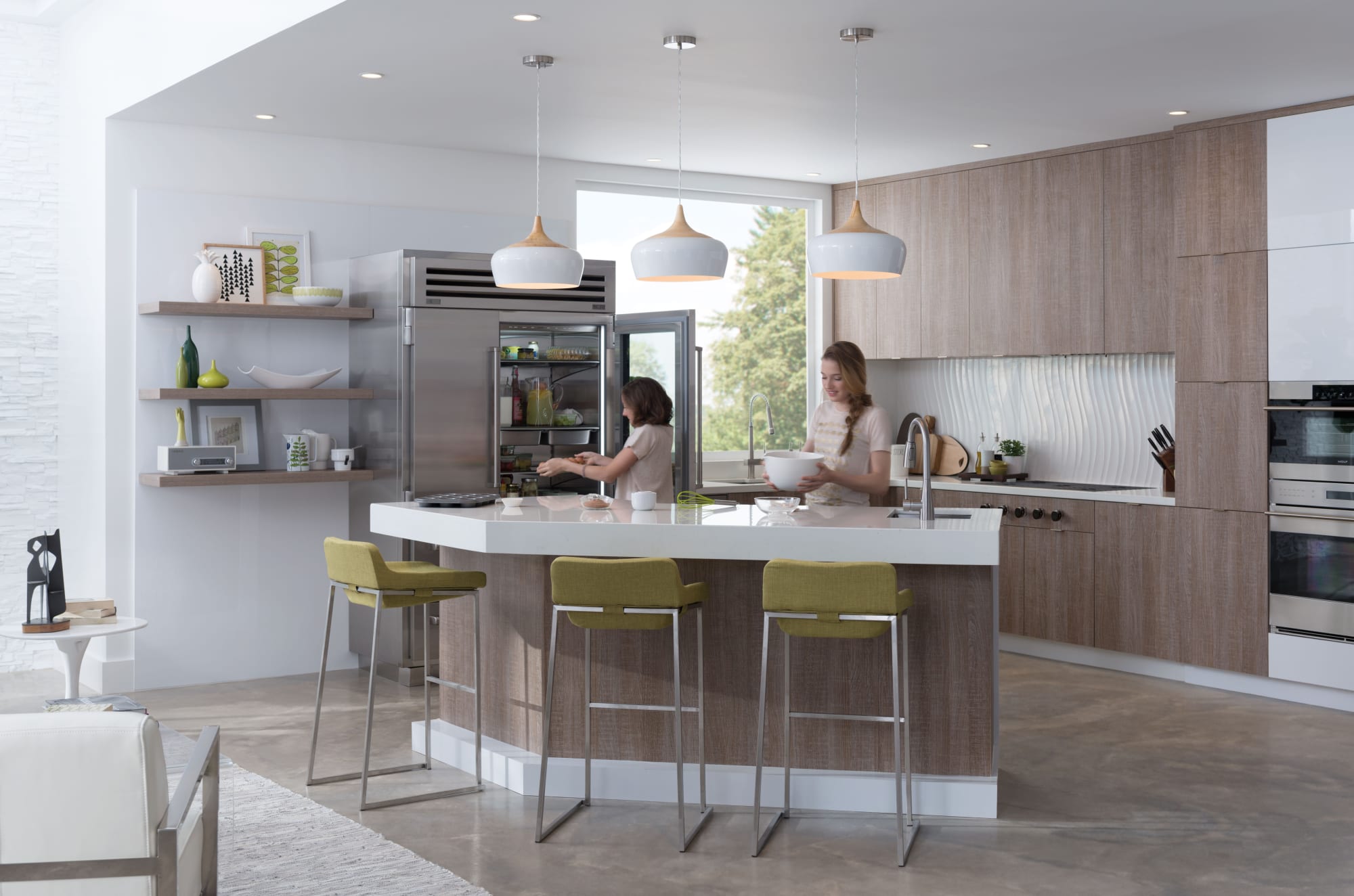 Wolf WOSZRECTWORH113 4 Piece Kitchen Appliances Package with Dishwasher ...