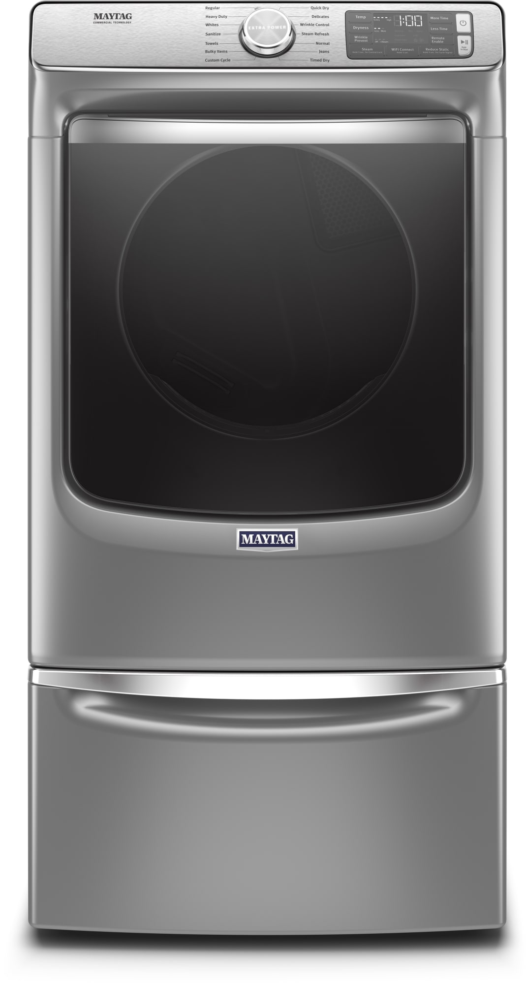 Maytag MED8630HC 27 Inch Electric Smart Dryer with 7.3 Cu. Ft. Capacity ...