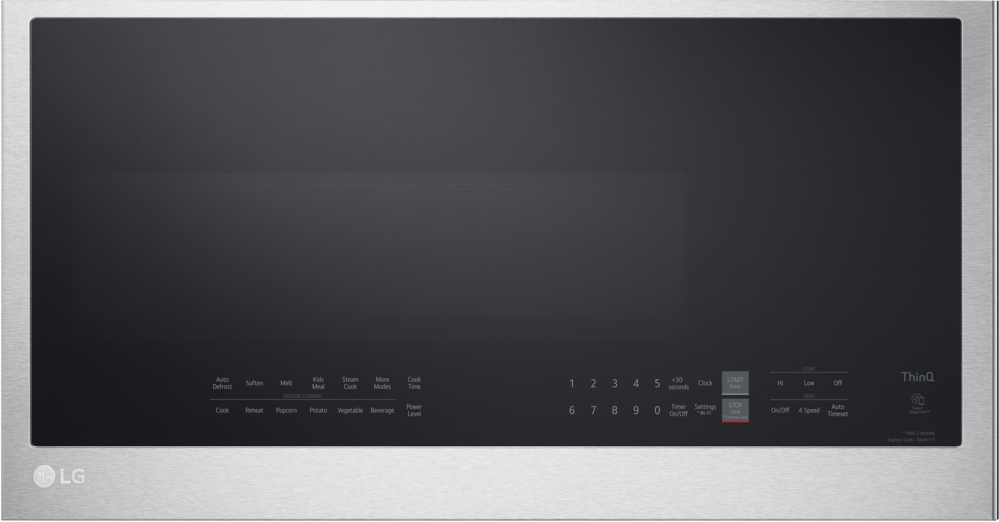 LG MVEL2033F 30 Inch Over-the-Range Smart Microwave Oven with 2.0 cu ...