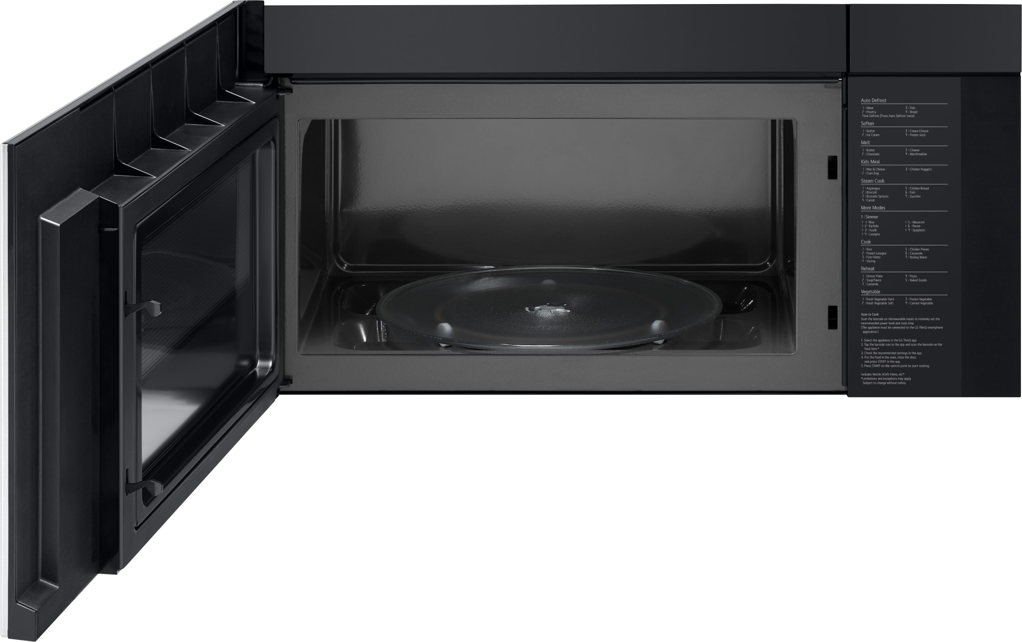 LG MVEL2033F 30 Inch Over-the-Range Smart Microwave Oven with 2.0 cu ...