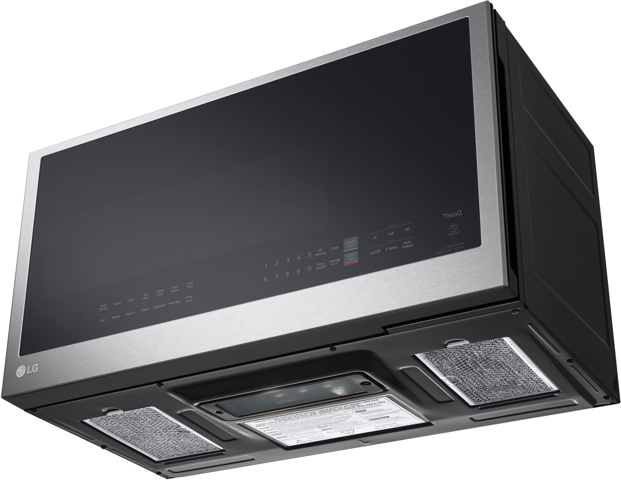 LG MVEL2033F 30 Inch Over-the-Range Smart Microwave Oven with 2.0 cu ...