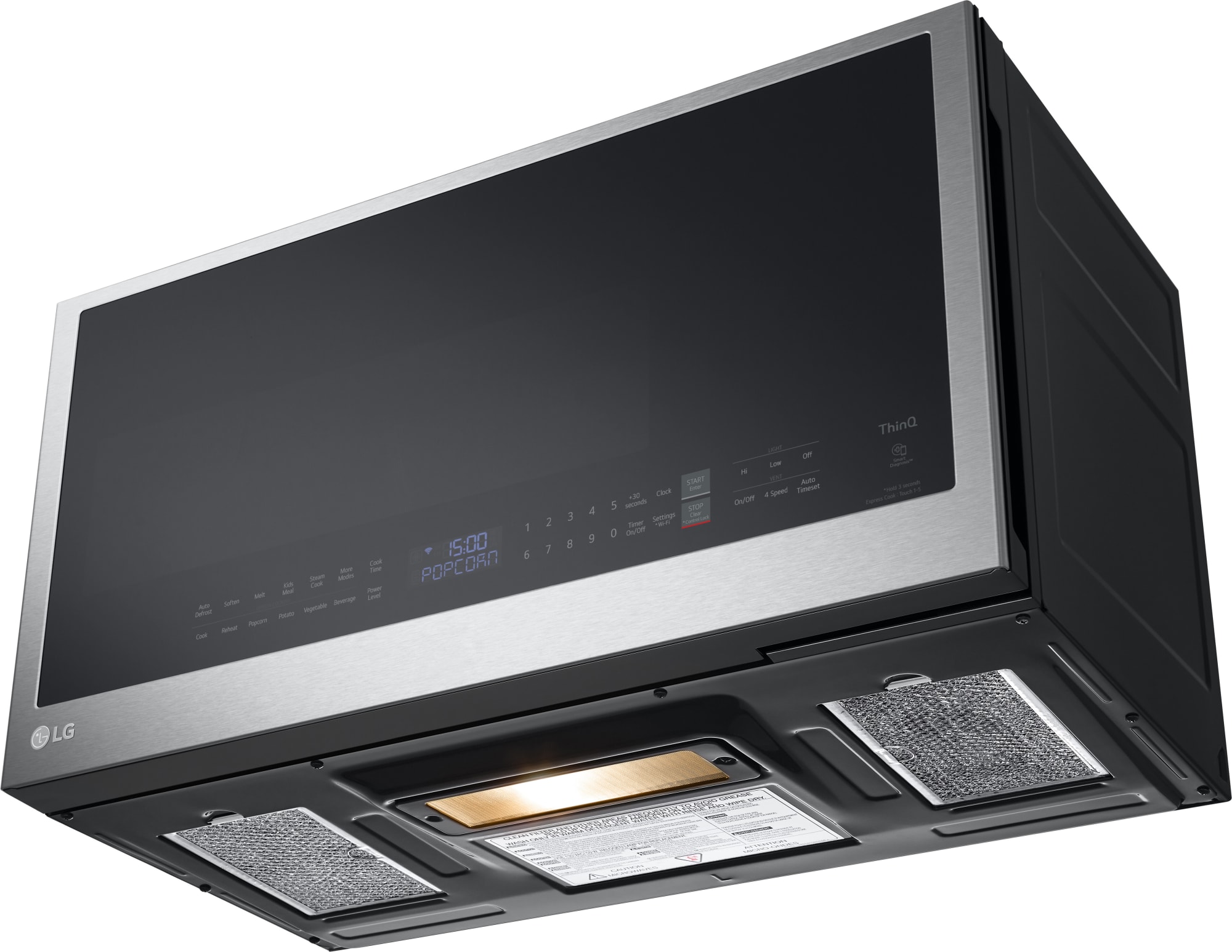 LG MVEL2033F 30 Inch Over-the-Range Smart Microwave Oven with 2.0 cu ...