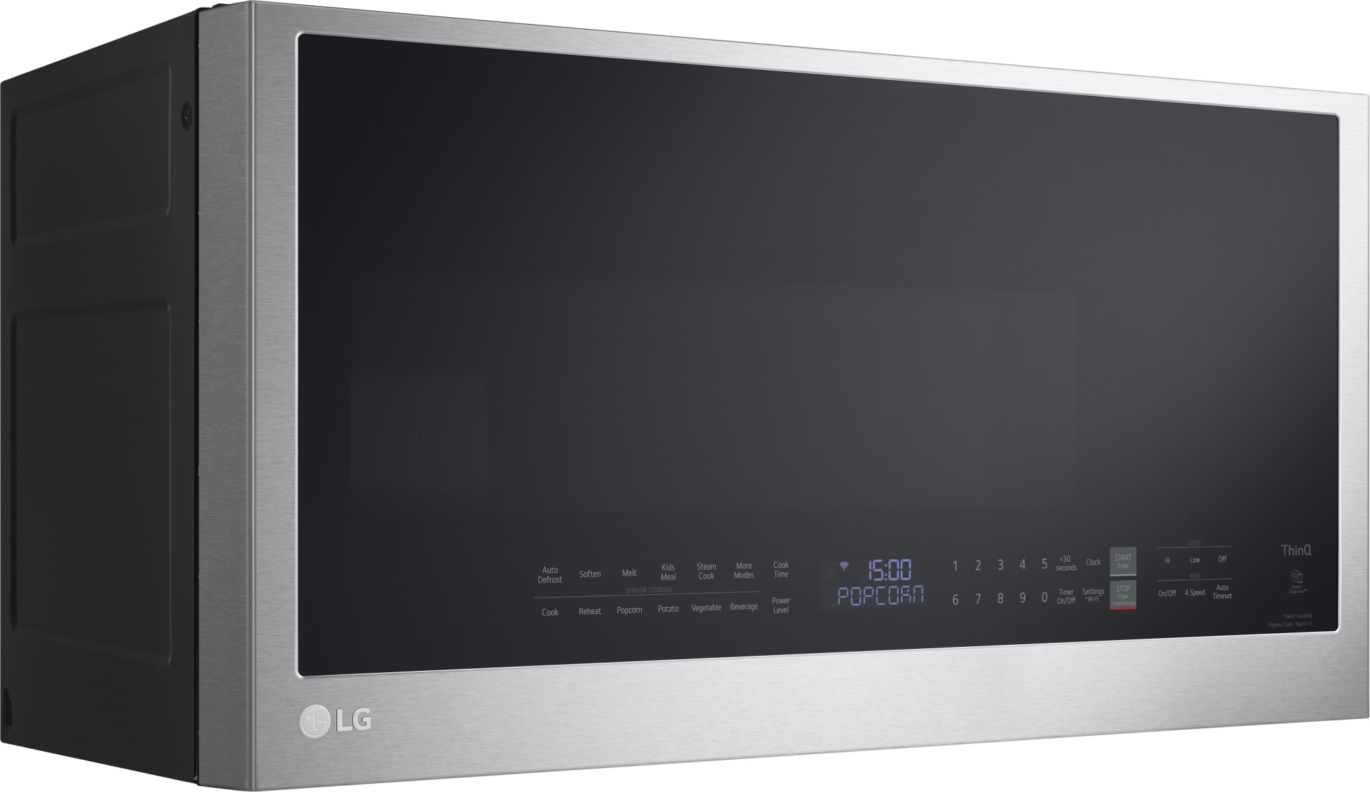 LG MVEL2033F 30 Inch Over-the-Range Smart Microwave Oven with 2.0 cu ...