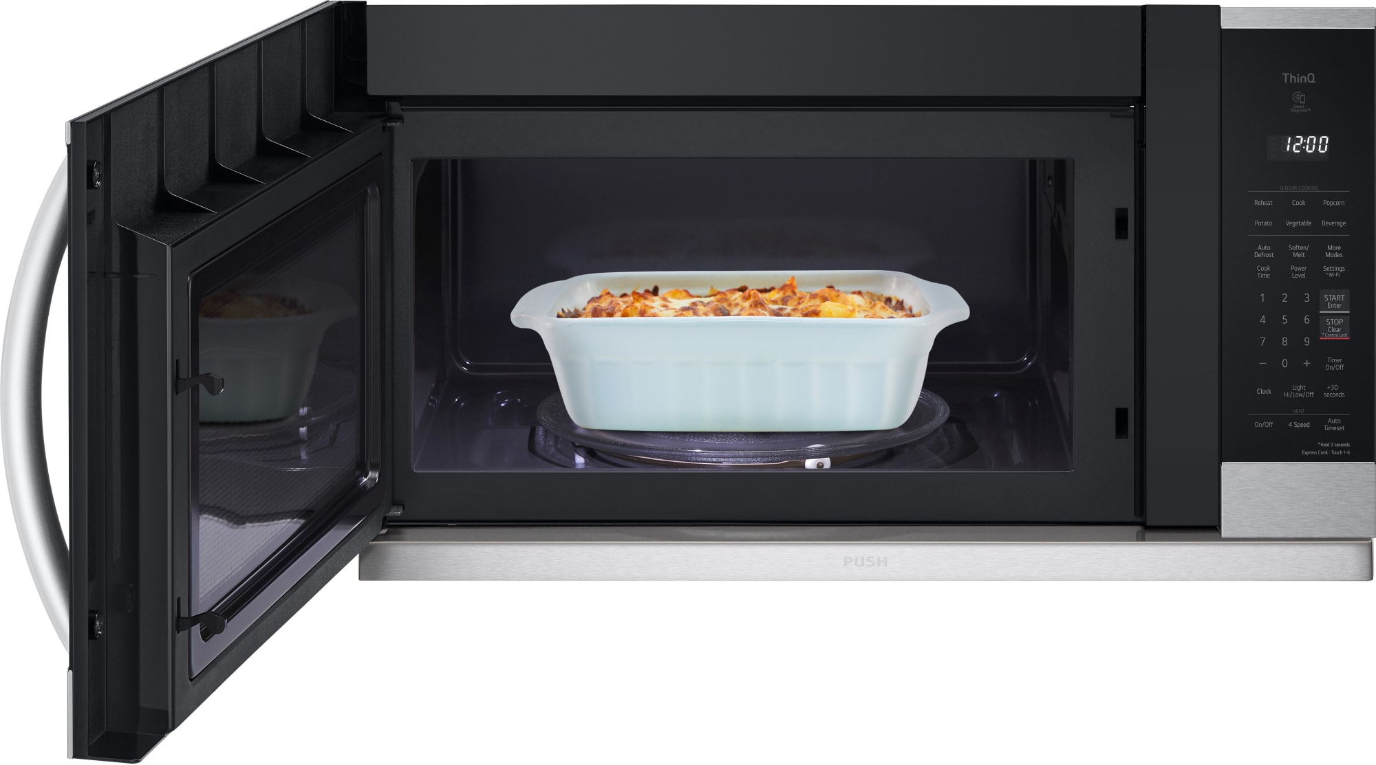 LG MVEL2125F 30 Inch Over-the-Range Smart Microwave Oven with 2.1 cu ...