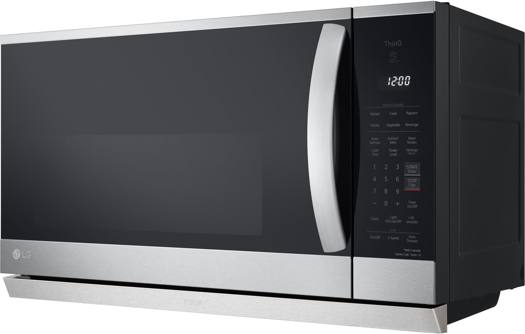 LG MVEL2125F 30 Inch Over-the-Range Smart Microwave Oven with 2.1 cu ...