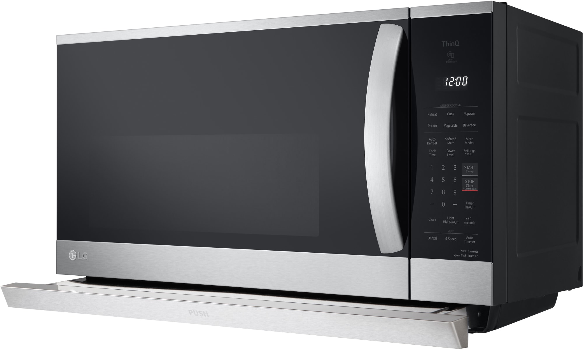 LG MVEL2125F 30 Inch Over-the-Range Smart Microwave Oven with 2.1 cu ...
