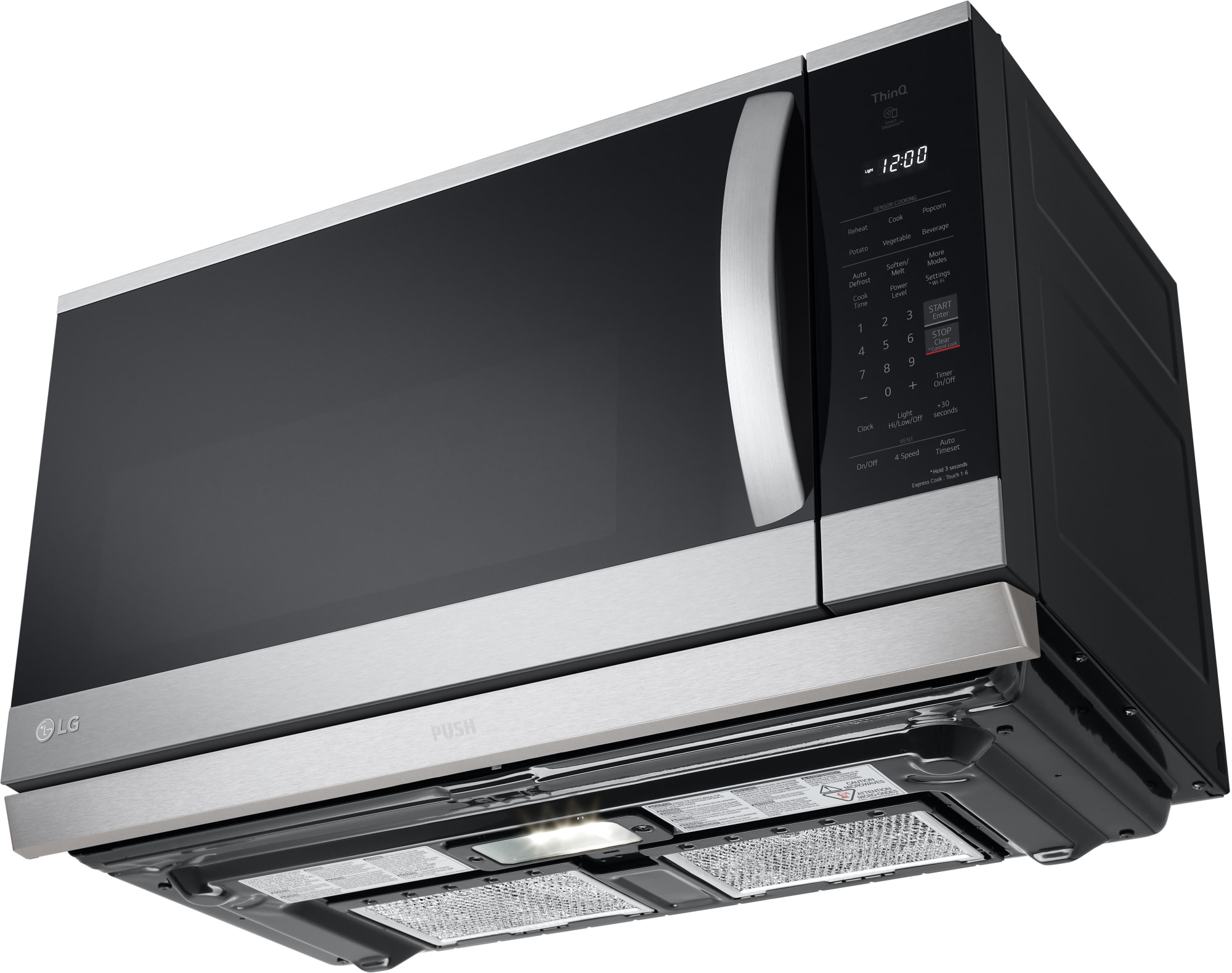 LG MVEL2125F 30 Inch Over-the-Range Smart Microwave Oven with 2.1 cu ...