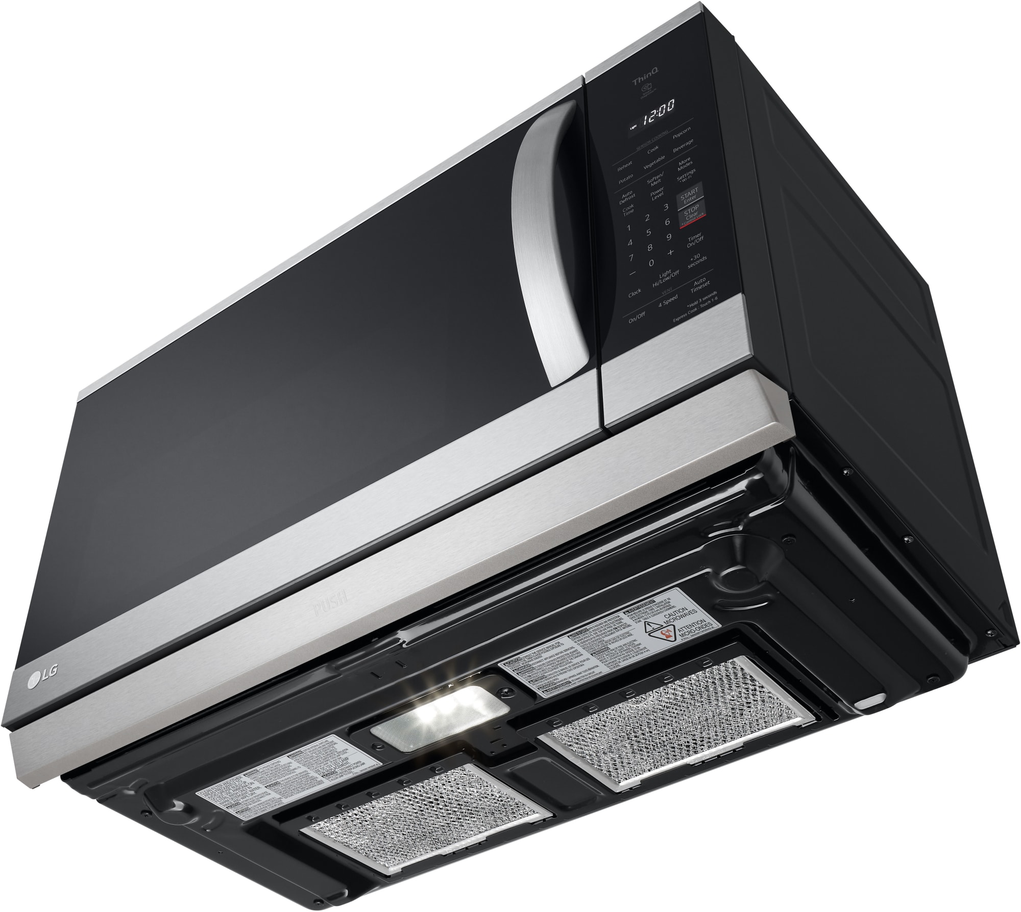 LG MVEL2125F 30 Inch Over-the-Range Smart Microwave Oven with 2.1 cu ...