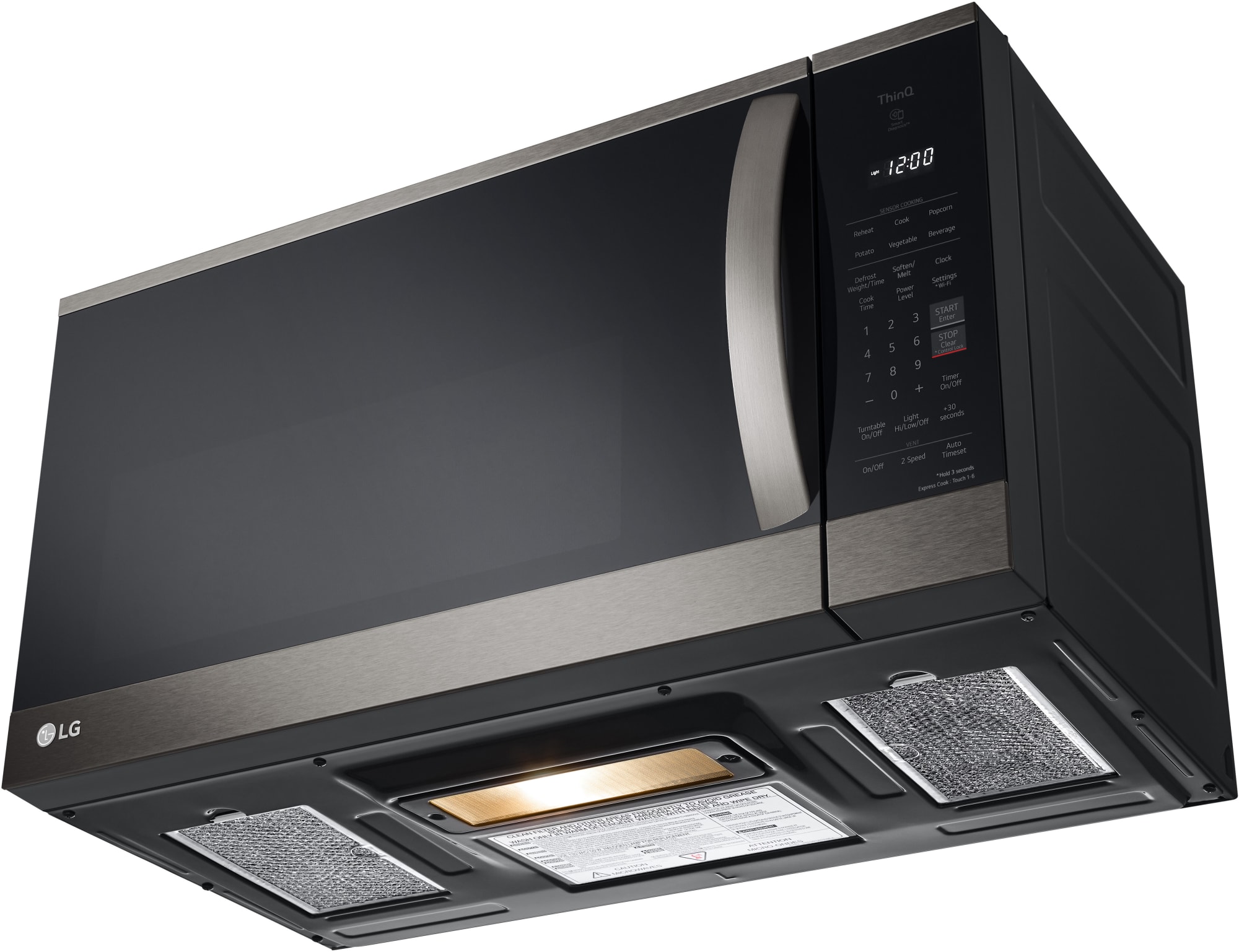 LG MVEM1825D 30 Inch Over-the-Range Smart Microwave Oven with 1.8 cu ...