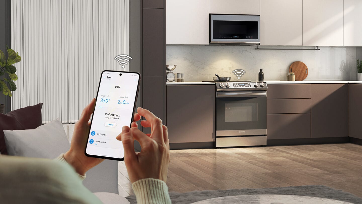 Samsung NE63B8611SS 30 Inch Slide-In Induction Smart Range with 4 ...