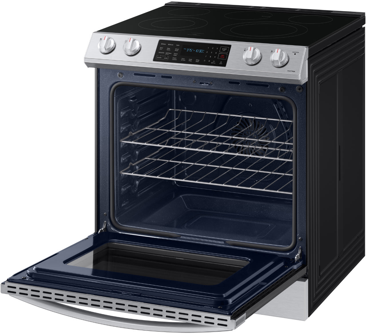 Samsung NE63T8311SS 30 Inch Slide-In Electric Smart Range with 5 ...