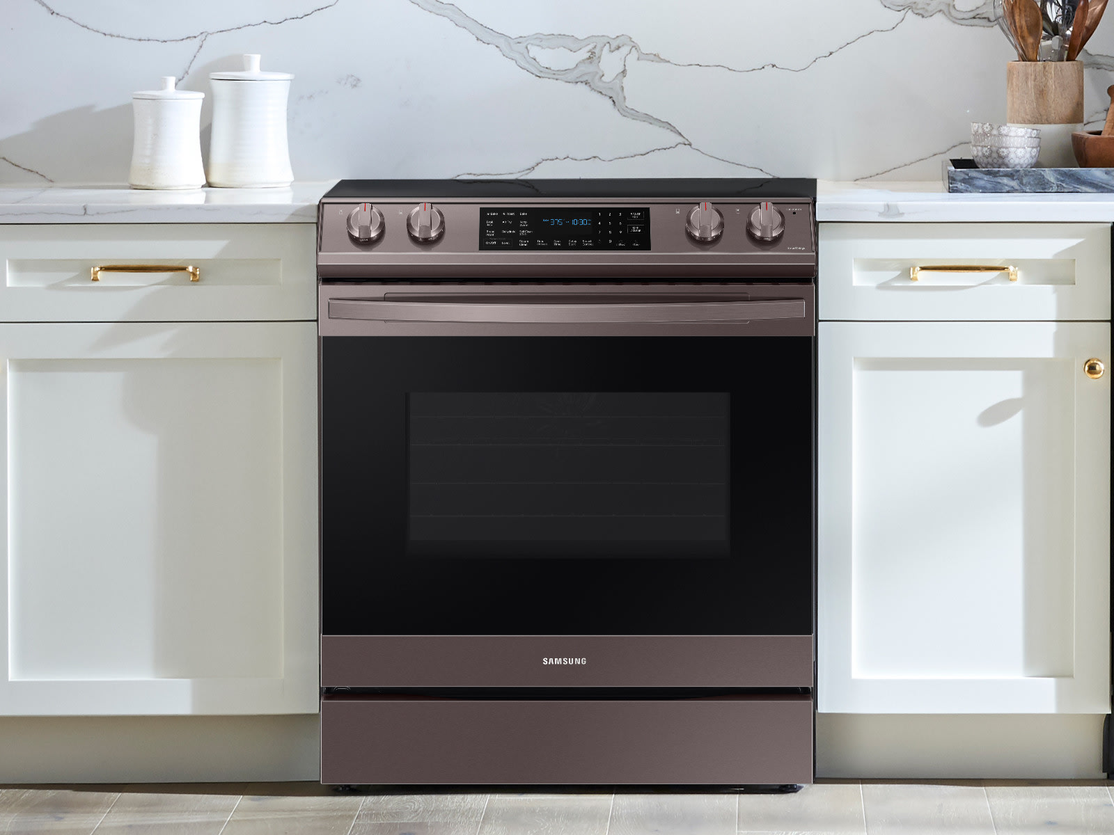 Samsung NE63T8511ST 30 Inch Slide-In Smart Electric Range with 5 ...