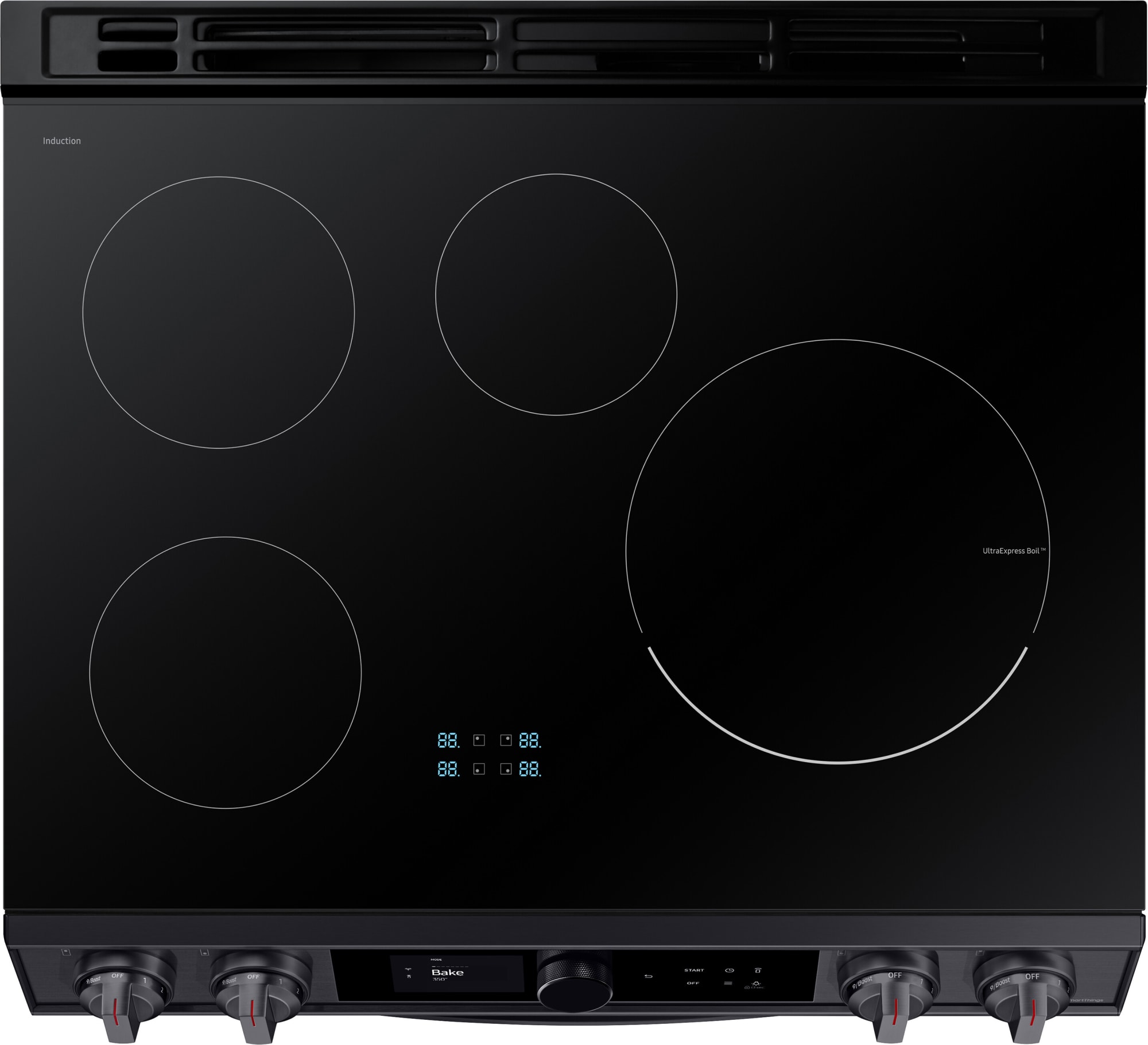 Samsung NE63T8911SG 30 Inch Slide-in Induction Smart Range with 4 ...