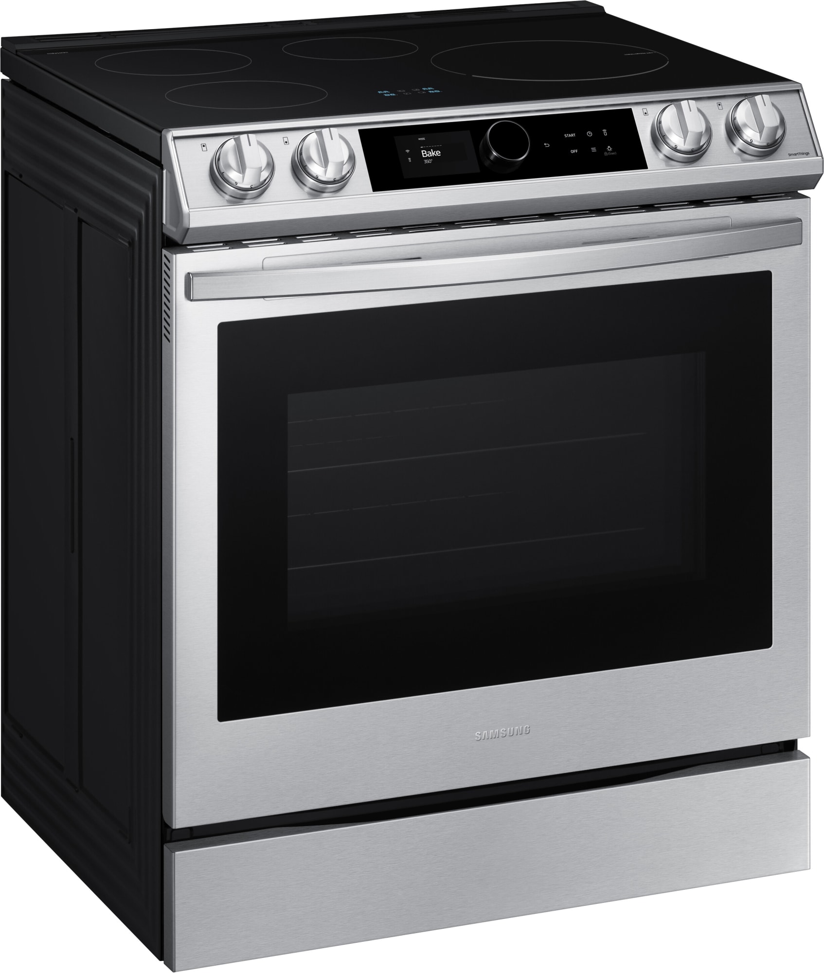 Samsung NE63T8911SS 30 Inch Slide-in Induction Smart Range with 4 ...
