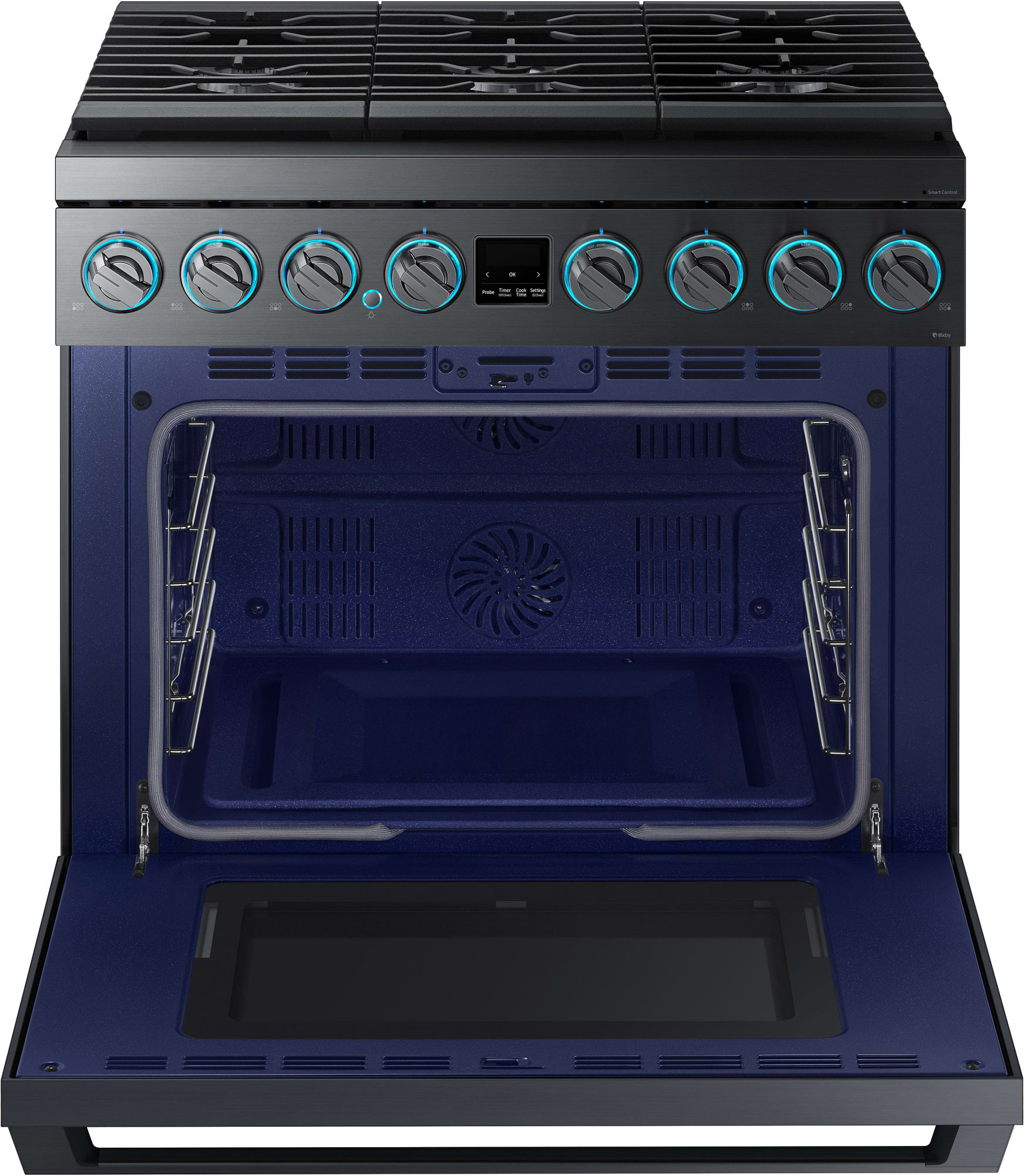 Samsung NX36R9966PM 36 Inch Smart Slide-In Gas Pro Range with Wi-Fi ...