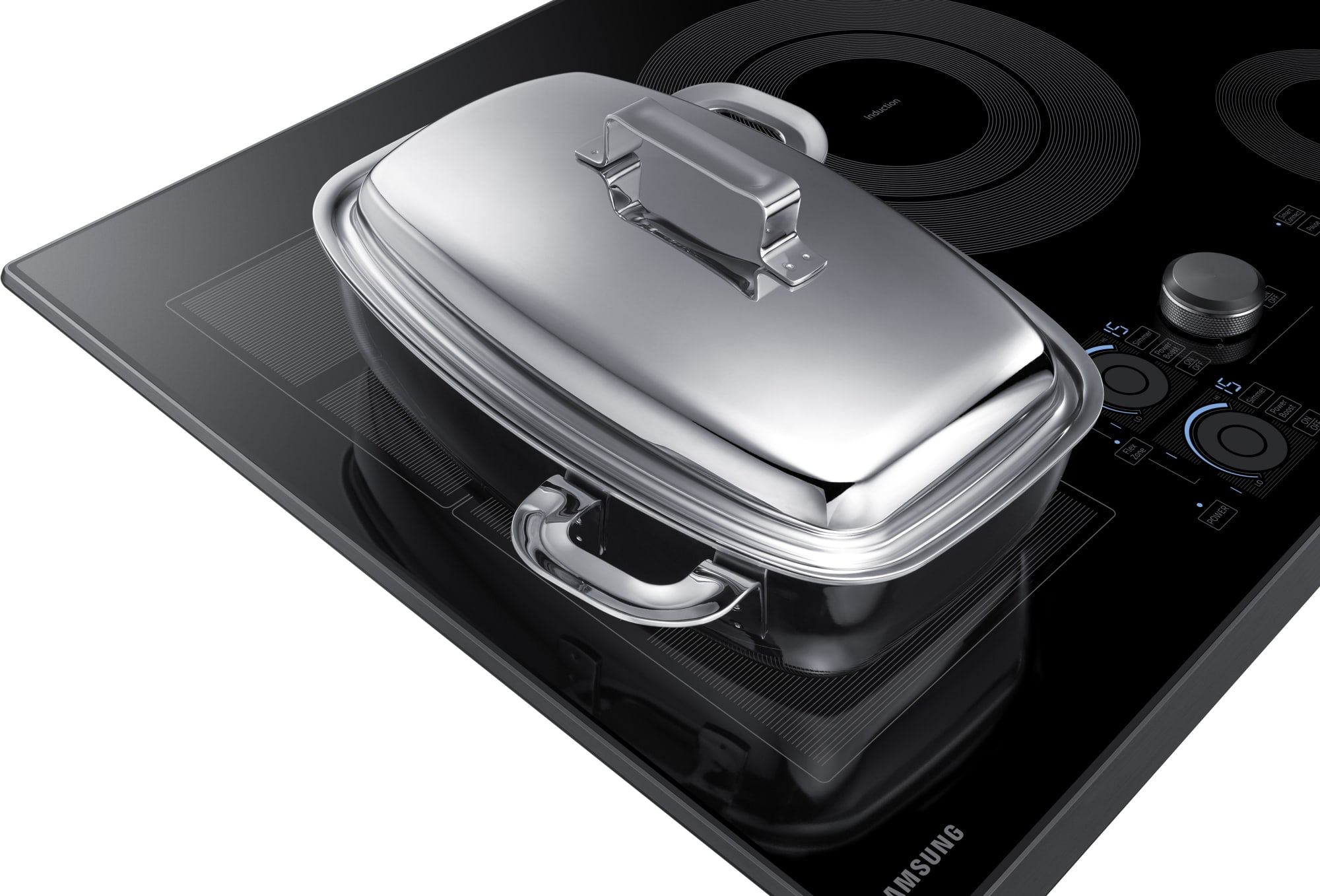 Samsung NZ30K7880UG 30 Inch Induction Cooktop with Flex Zone, 15 Heat ...