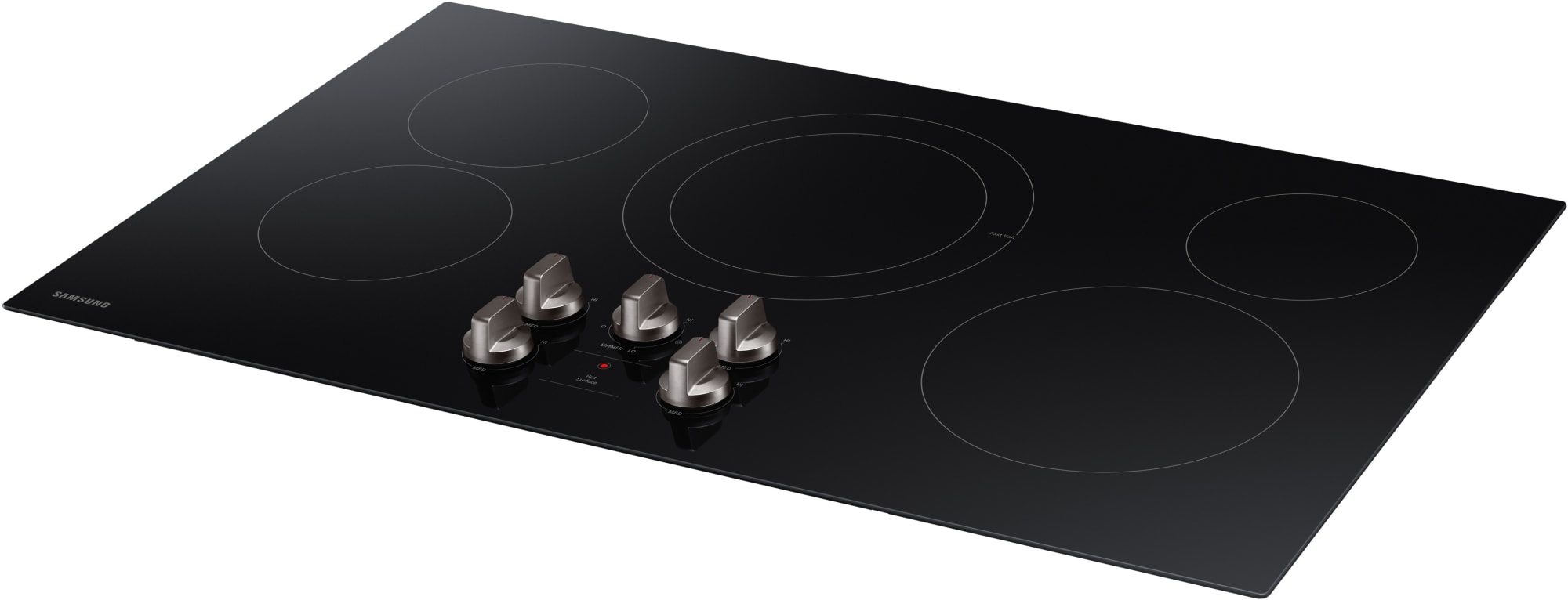 Samsung NZ36R5330RK 36 Inch Electric Cooktop with 5 Burner Elements ...