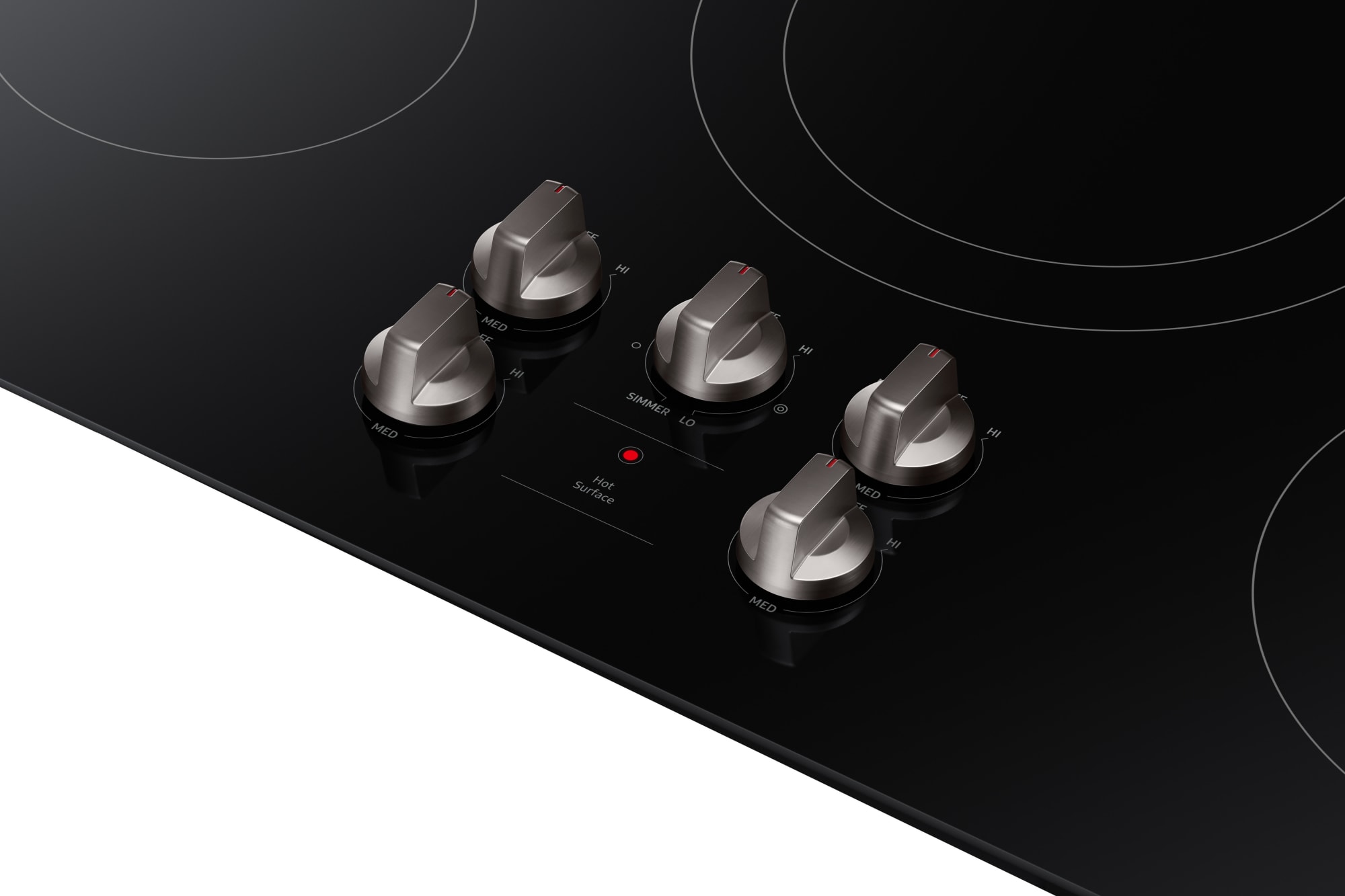 Samsung NZ36R5330RK 36 Inch Electric Cooktop with 5 Burner Elements ...