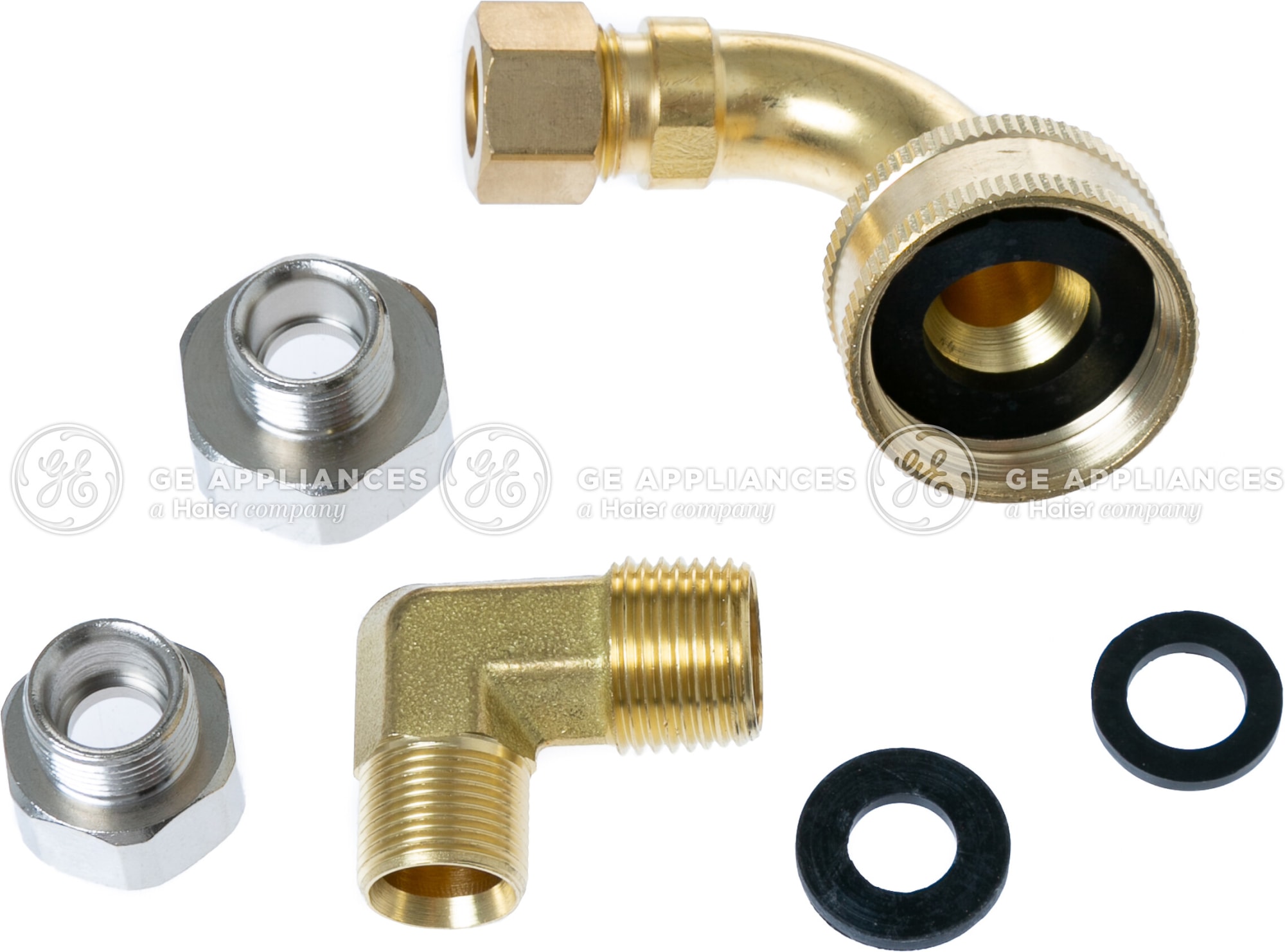 GE WX28X326 6 Ft. Stainless Steel Dishwasher Connector Kit with Adapter