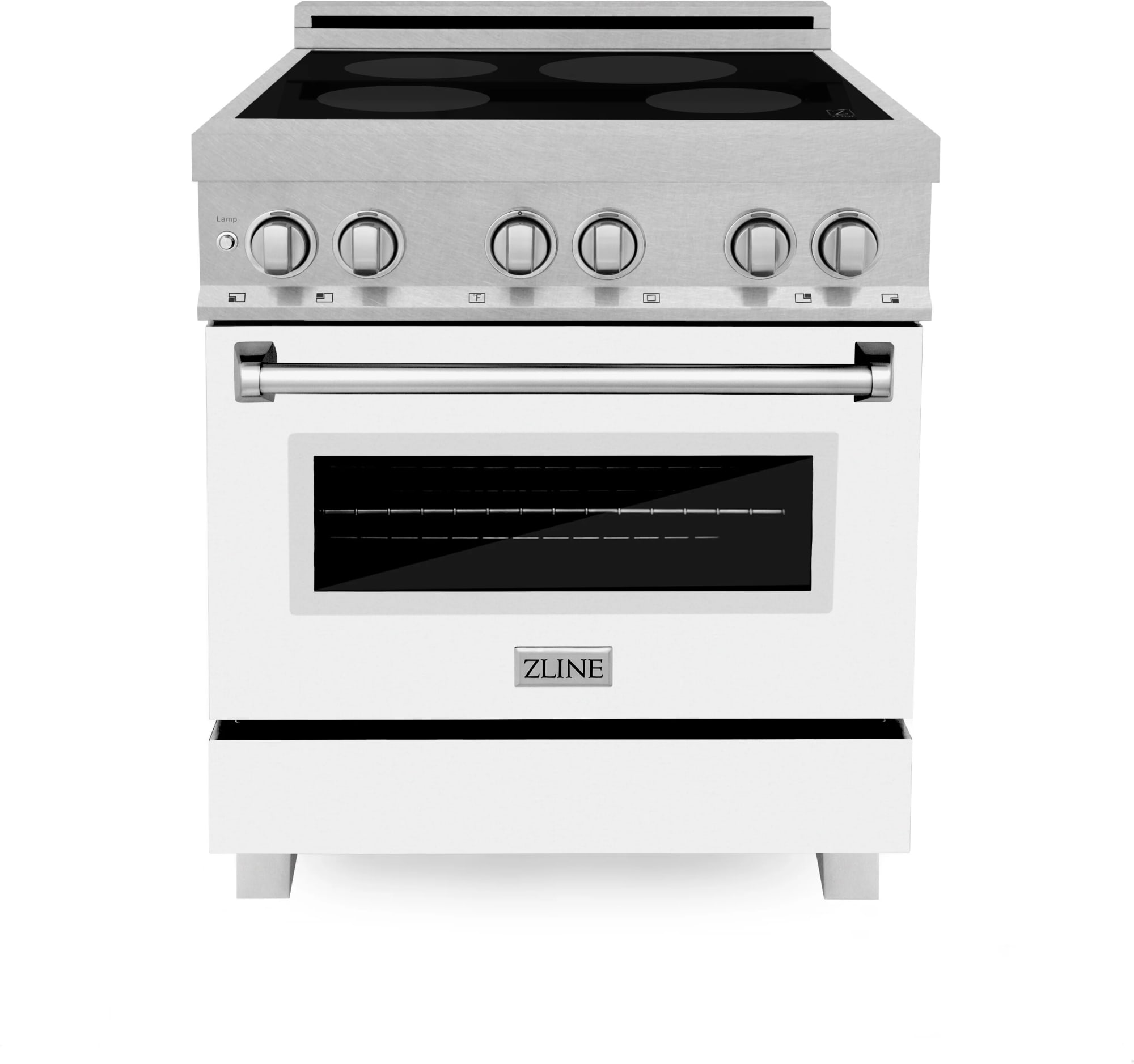 ZLINE RAINDSWM30 30 Inch Freestanding Induction Range with 4 Radiant ...