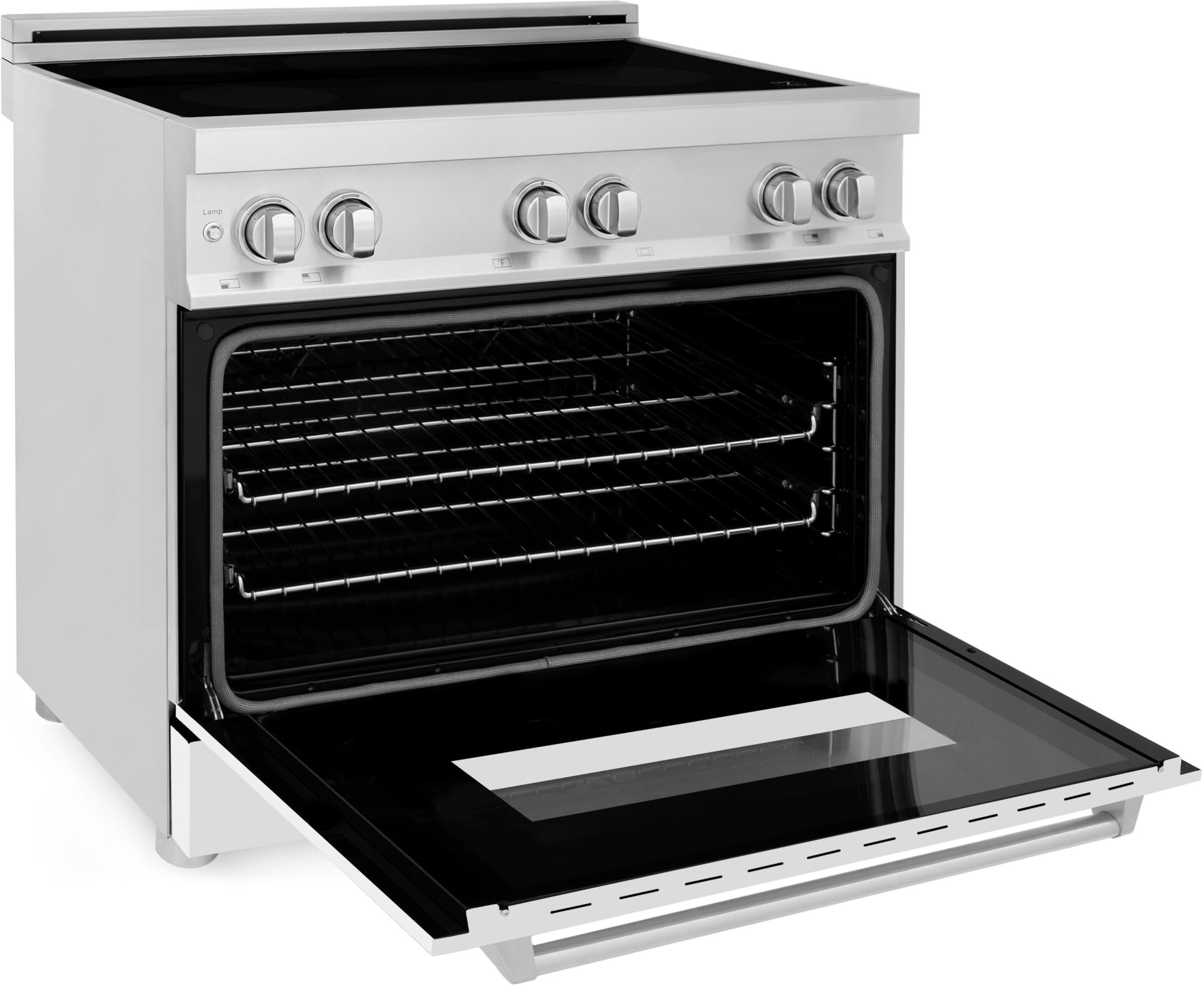 ZLINE RAINDWM36 36 Inch Induction Range with 4.6 cu ft Capacity, 4 ...