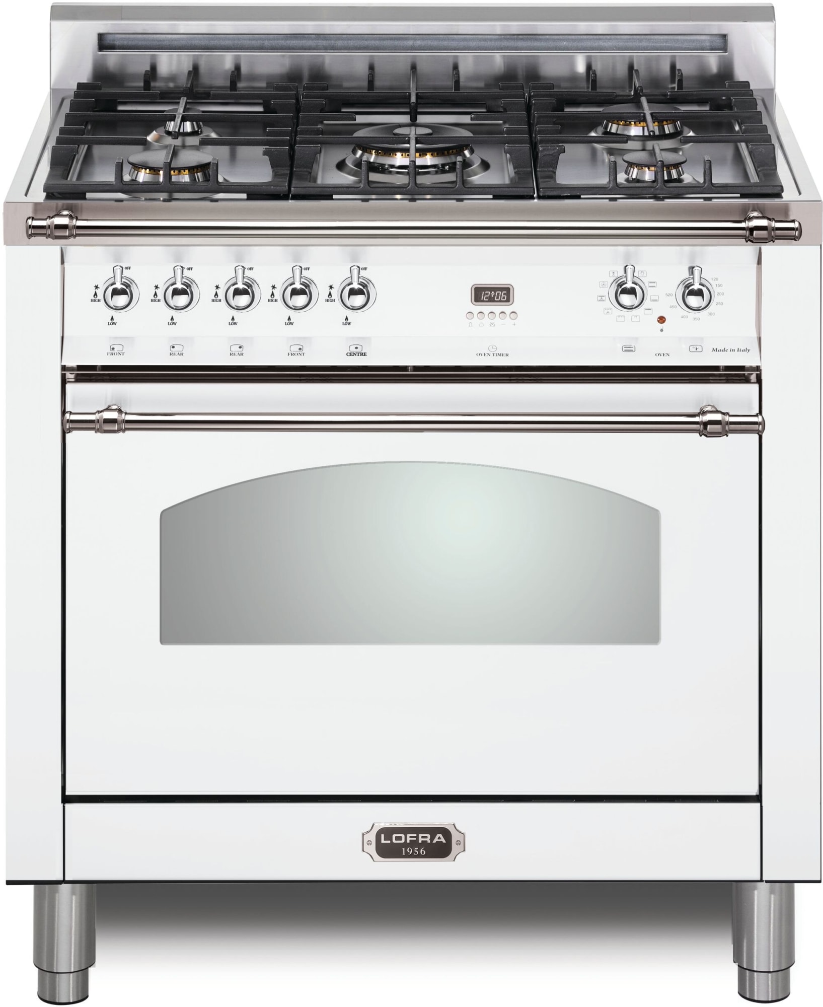 LOFRA RWCS30M0G500 30 Inch Freestanding Dual Fuel Range with 5 Sealed ...