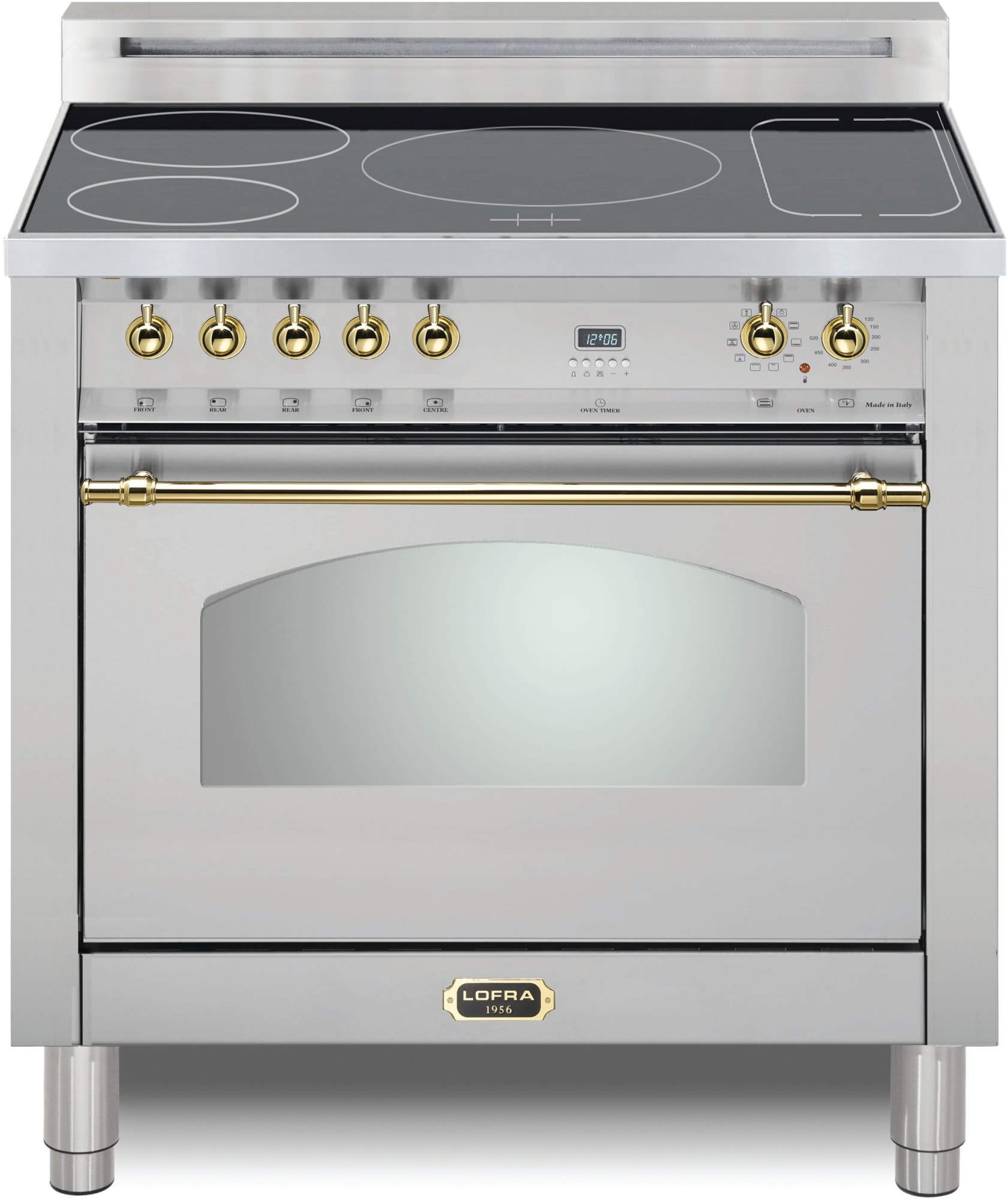 LOFRA RXOS36M000I5 36 Inch Freestanding Induction Range with 5 Heating ...
