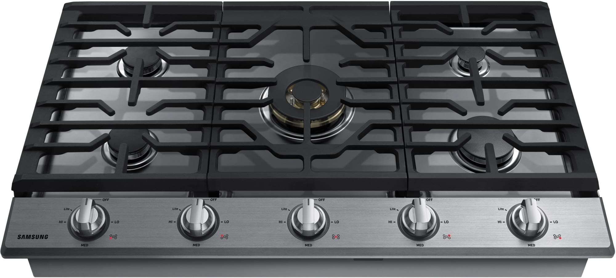 Samsung NA36K7750TS 36 Inch Gas Cooktop with 5 Sealed Burners, 22,000 ...