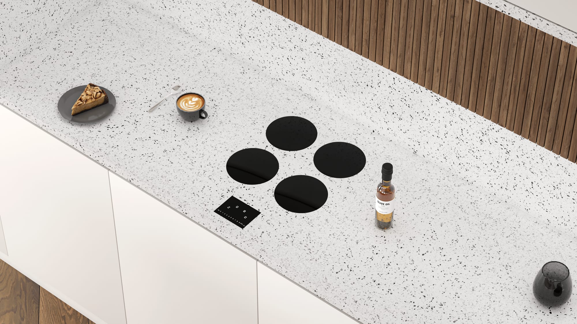 Tulip Cooking TI4B4L0M Two Large and Two Medium Modular Induction ...