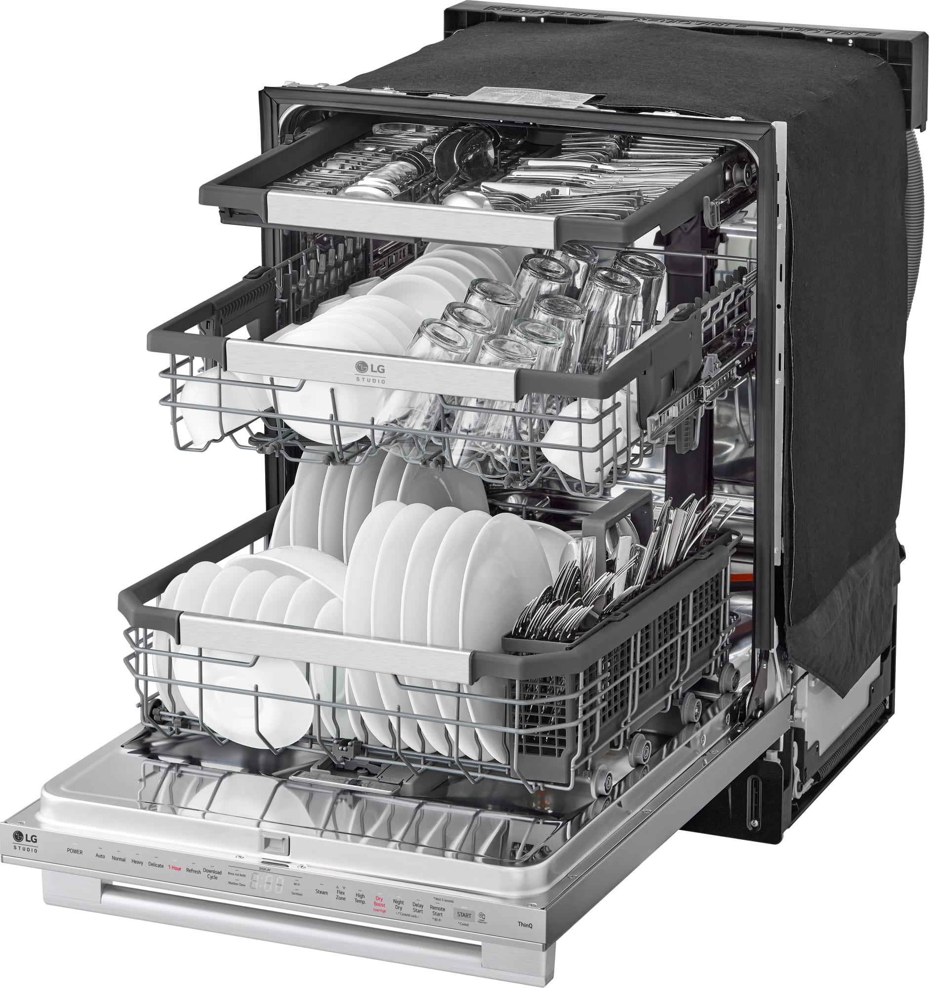 LG SDWB24S3 24 Inch Fully Integrated Smart Dishwasher with 15 Place ...