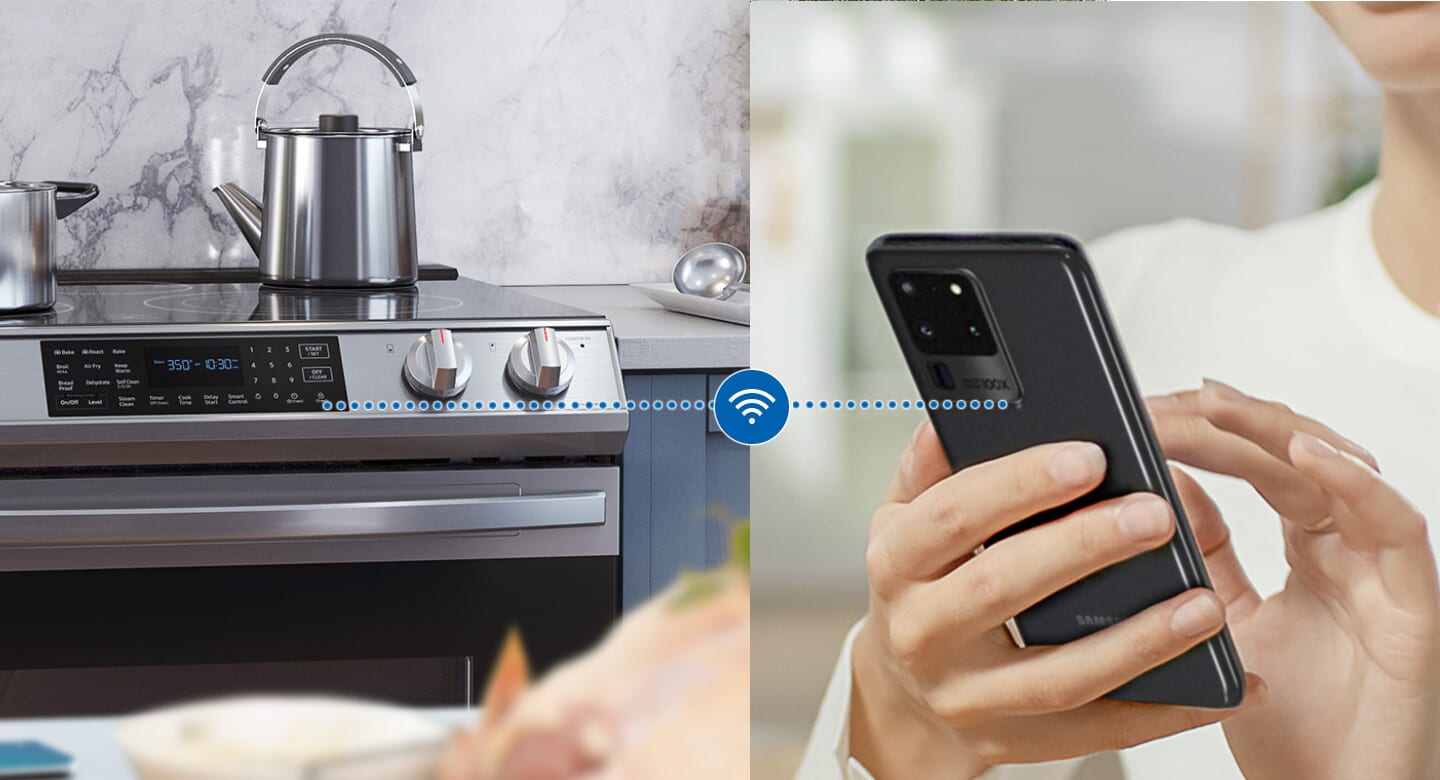 Samsung NE63T8711SS 30 Inch Slide-In Electric Smart Range with 5 ...