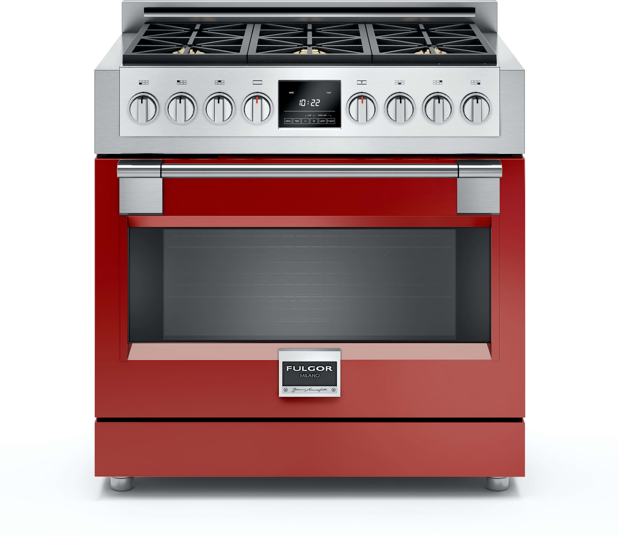 Fulgor Milano F6PDF366S1 36 Inch Freestanding Dual Fuel Range with Four ...