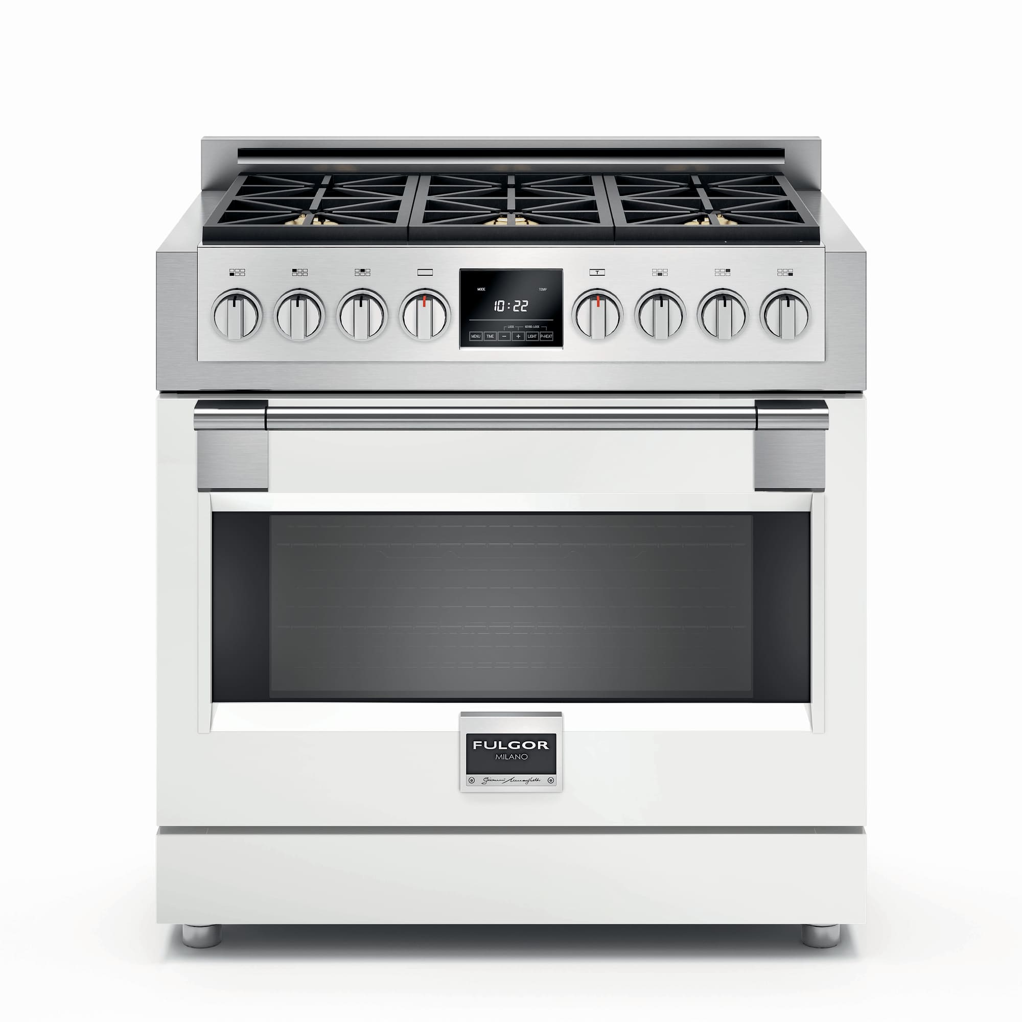 Fulgor Milano F6PDF366S1 36 Inch Freestanding Dual Fuel Range with Four ...