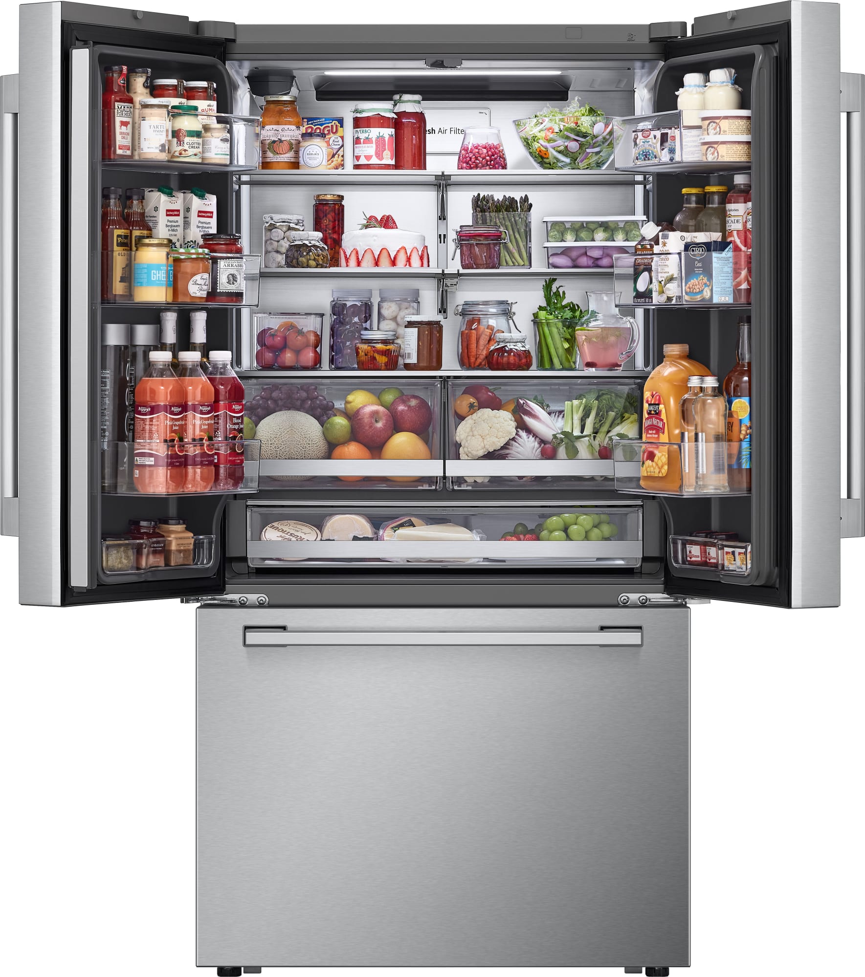 LG SRFB27S3 36 Inch Counter-Depth Freestanding French Door Smart ...