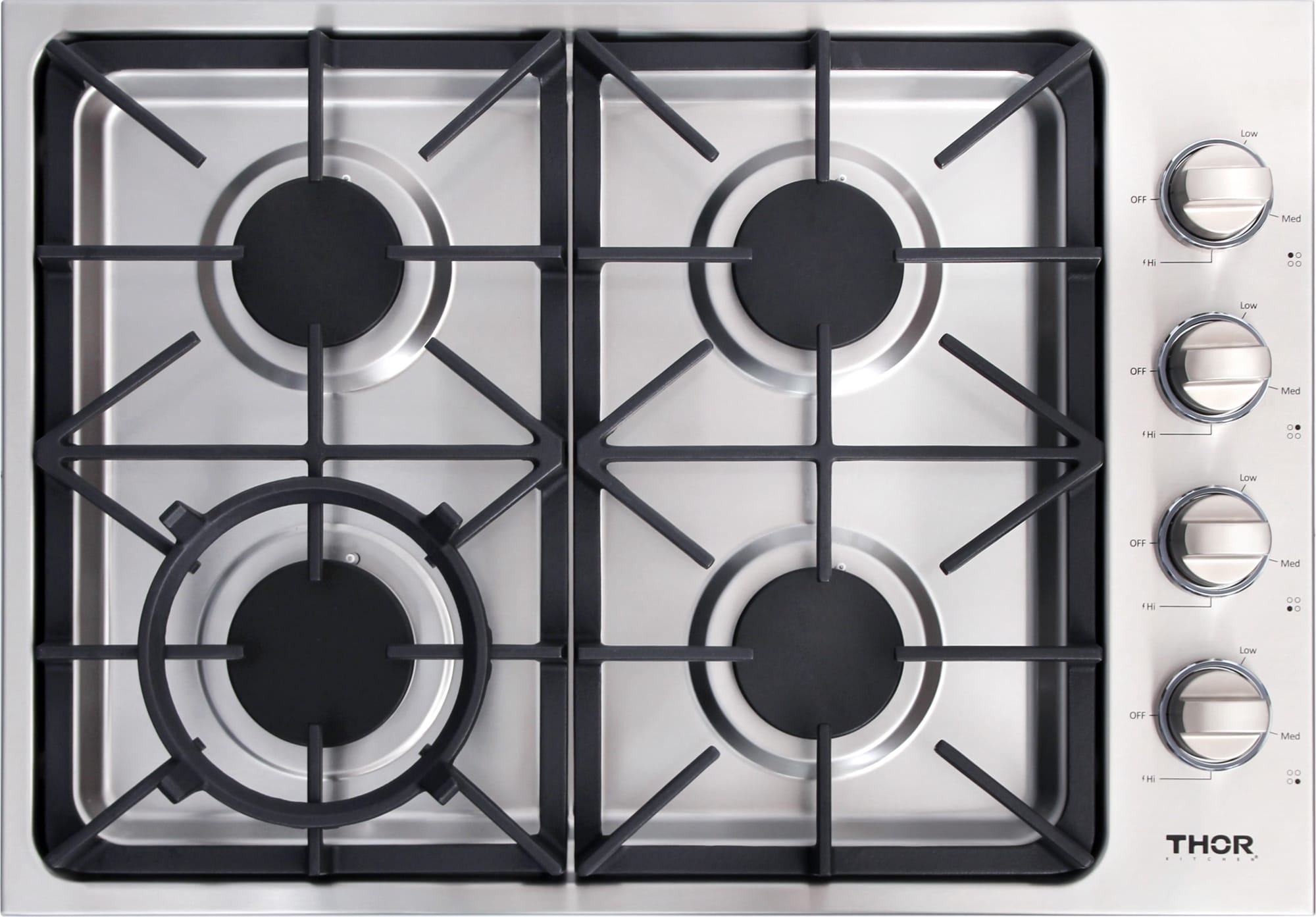 Thor Kitchen TGC3001 30 Inch Gas Cooktop with 4 Sealed Burners ...