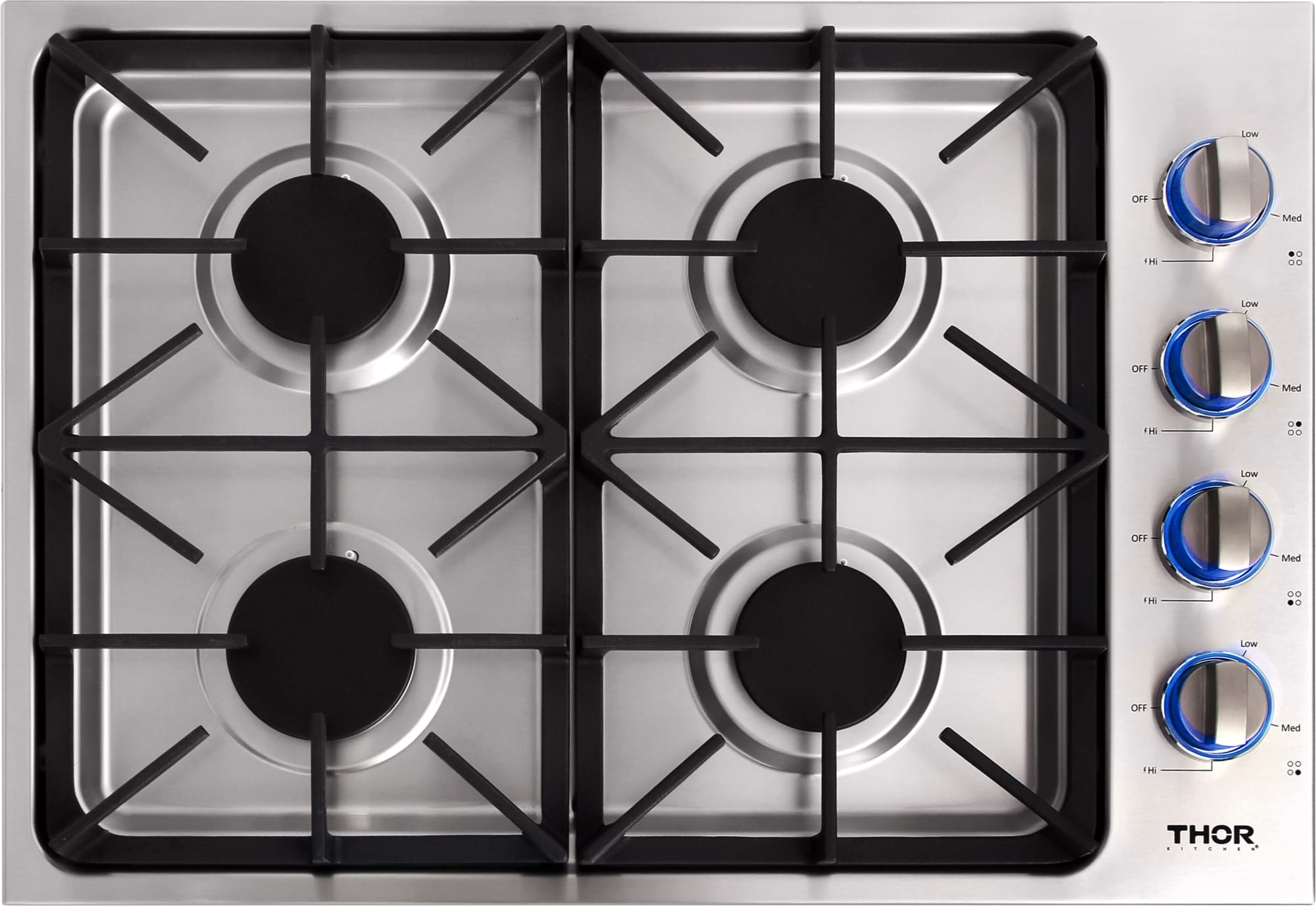 Thor Kitchen TGC3001 30 Inch Gas Cooktop with 4 Sealed Burners ...