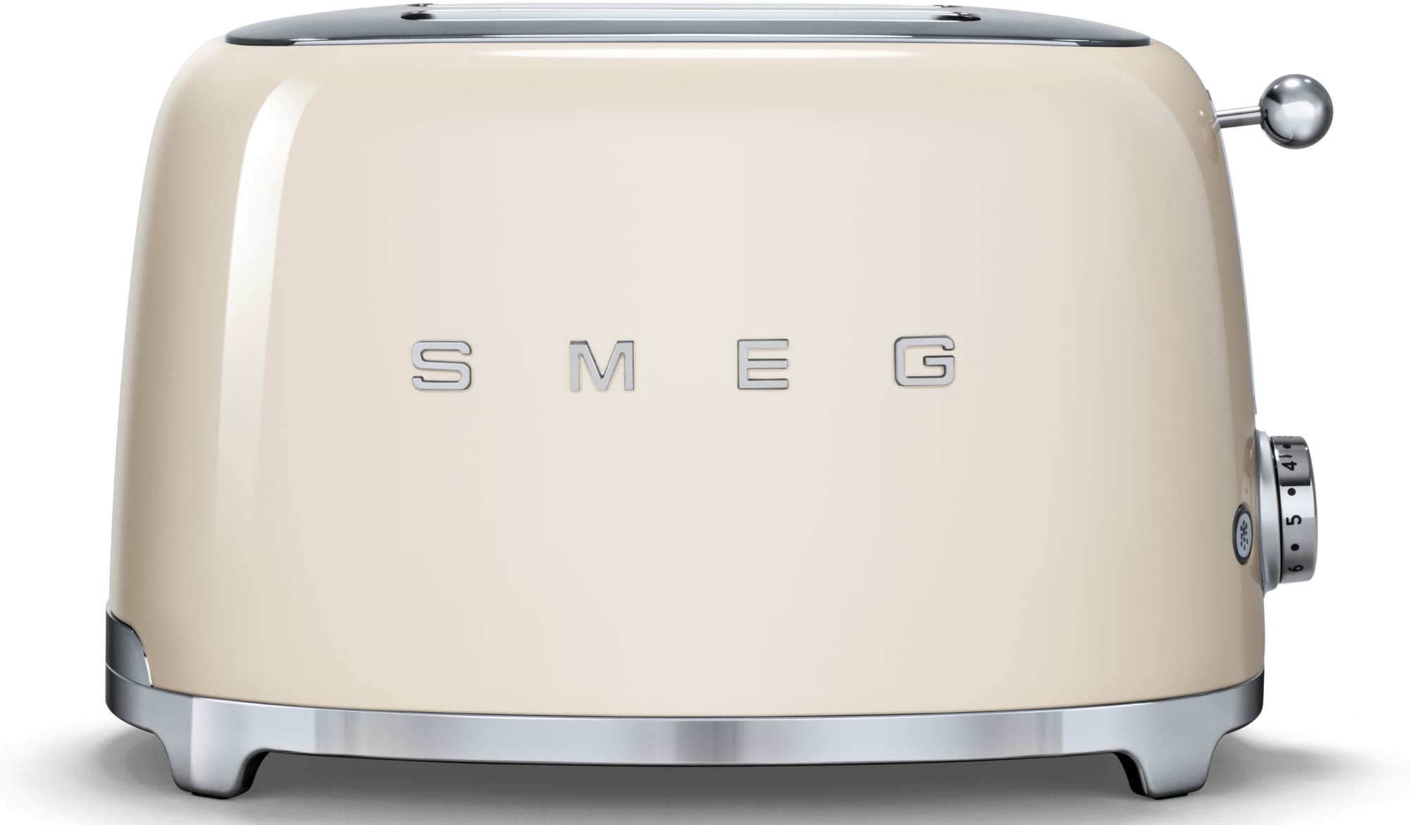 Smeg TSF01CRUS Countertop Toaster with 2 Slice Capacity, Defrost ...