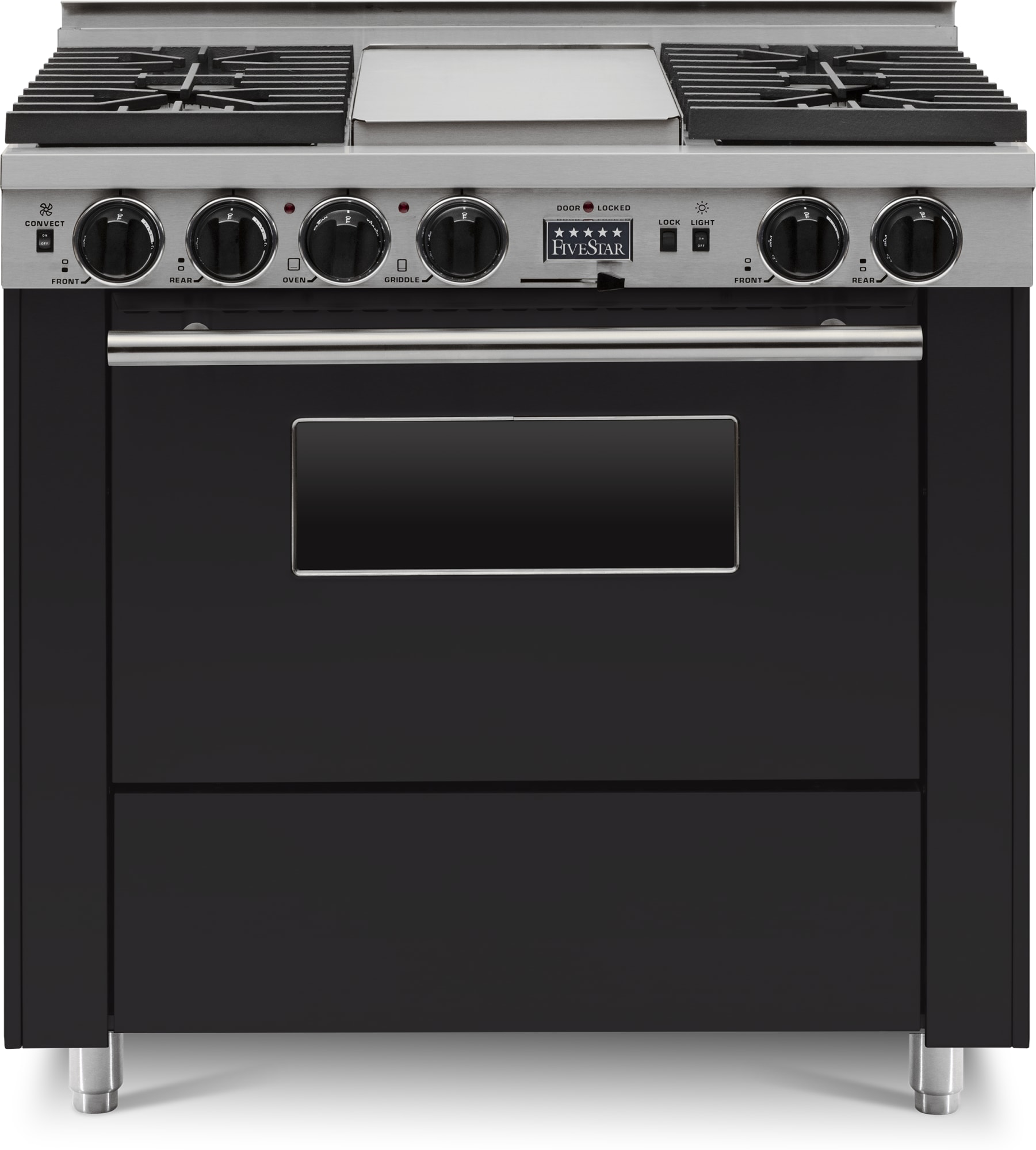 FiveStar TPN3397W 36 Inch Freestanding Dual Fuel Range with 4 Sealed ...