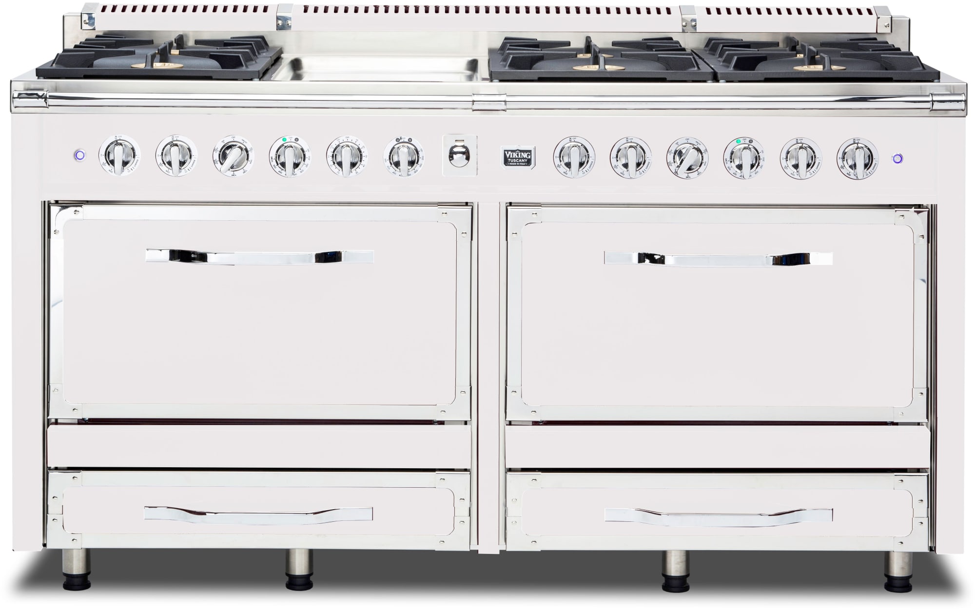 Viking TVDR6606GAW 66 Inch Dual Fuel Range with Six High-Performance ...