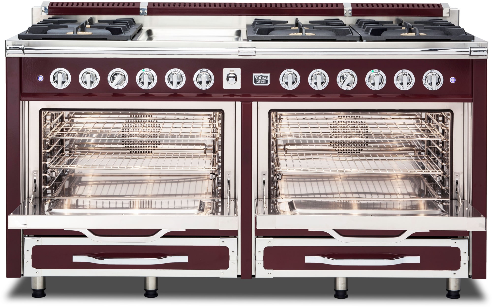 Viking TVDR6606GBX 66 Inch Dual Fuel Range with Six High-Performance ...
