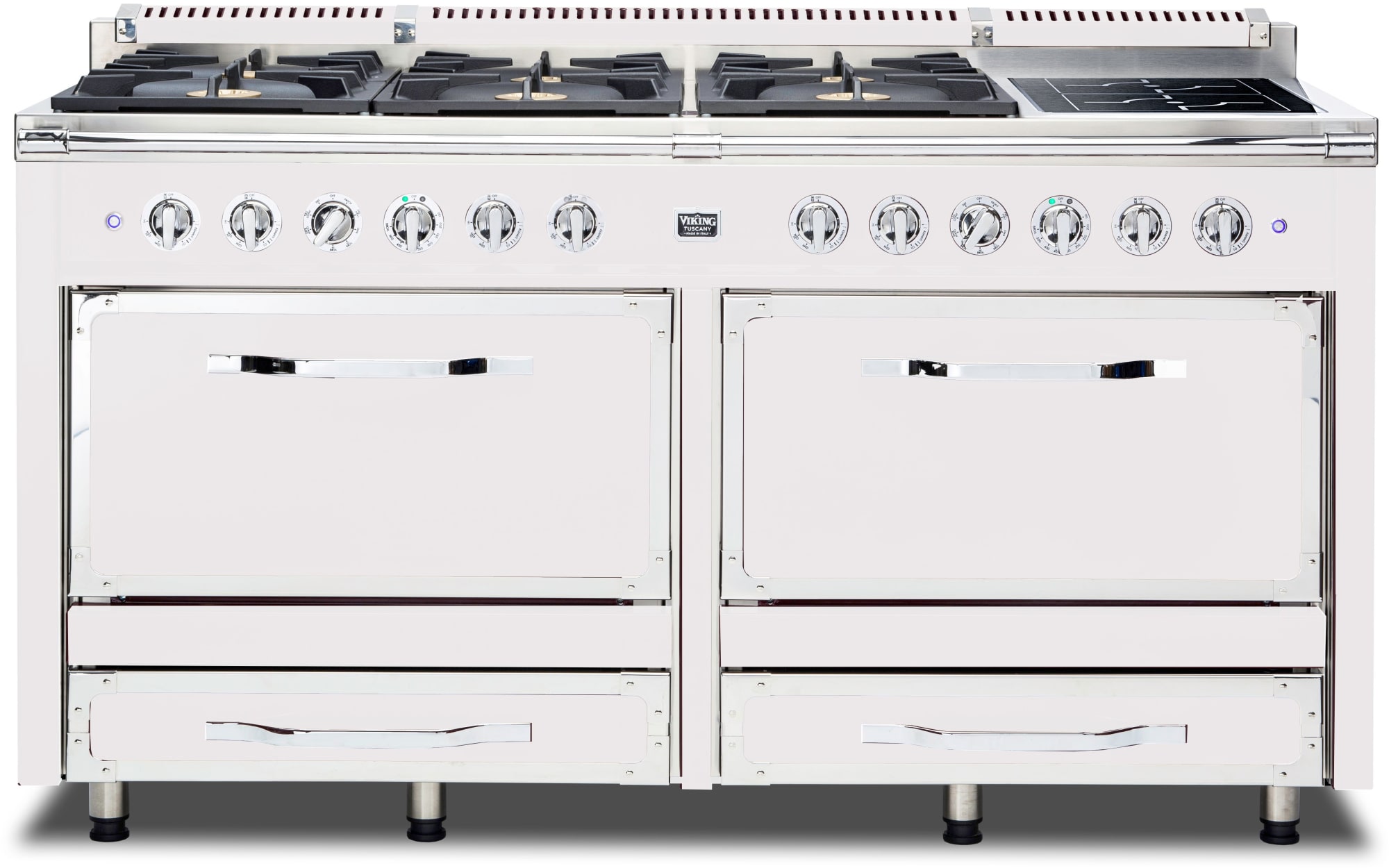 Viking TVDR6606IAW 66 Inch Dual Fuel Range with Six High-Performance ...