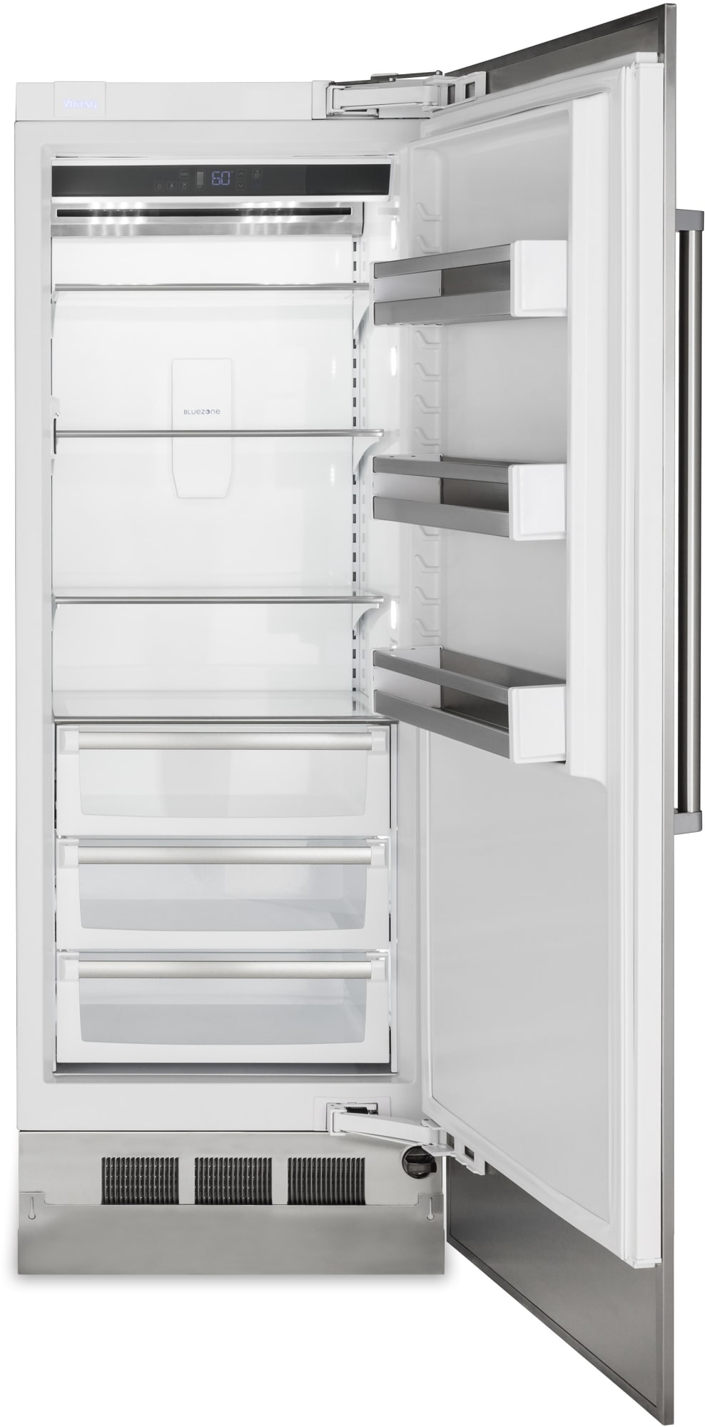 Viking VIREFR7 Column Refrigerator & Freezer Set with 30 Inch ...