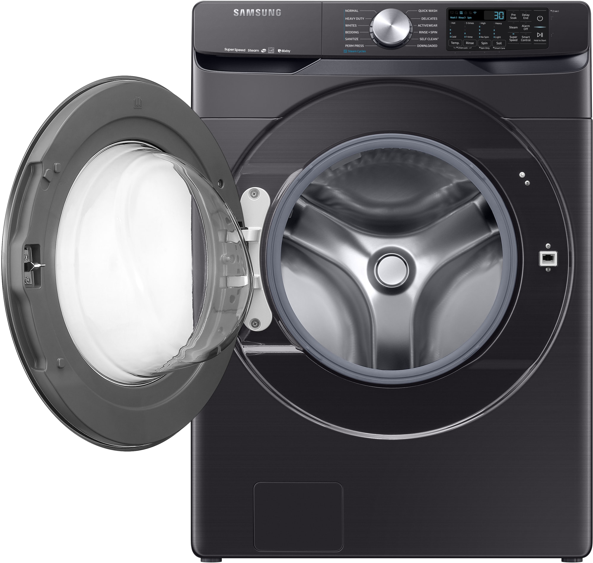 Samsung WF45R6300AV 27 Inch Front Load Smart Washer with 4.5 Cu. Ft ...