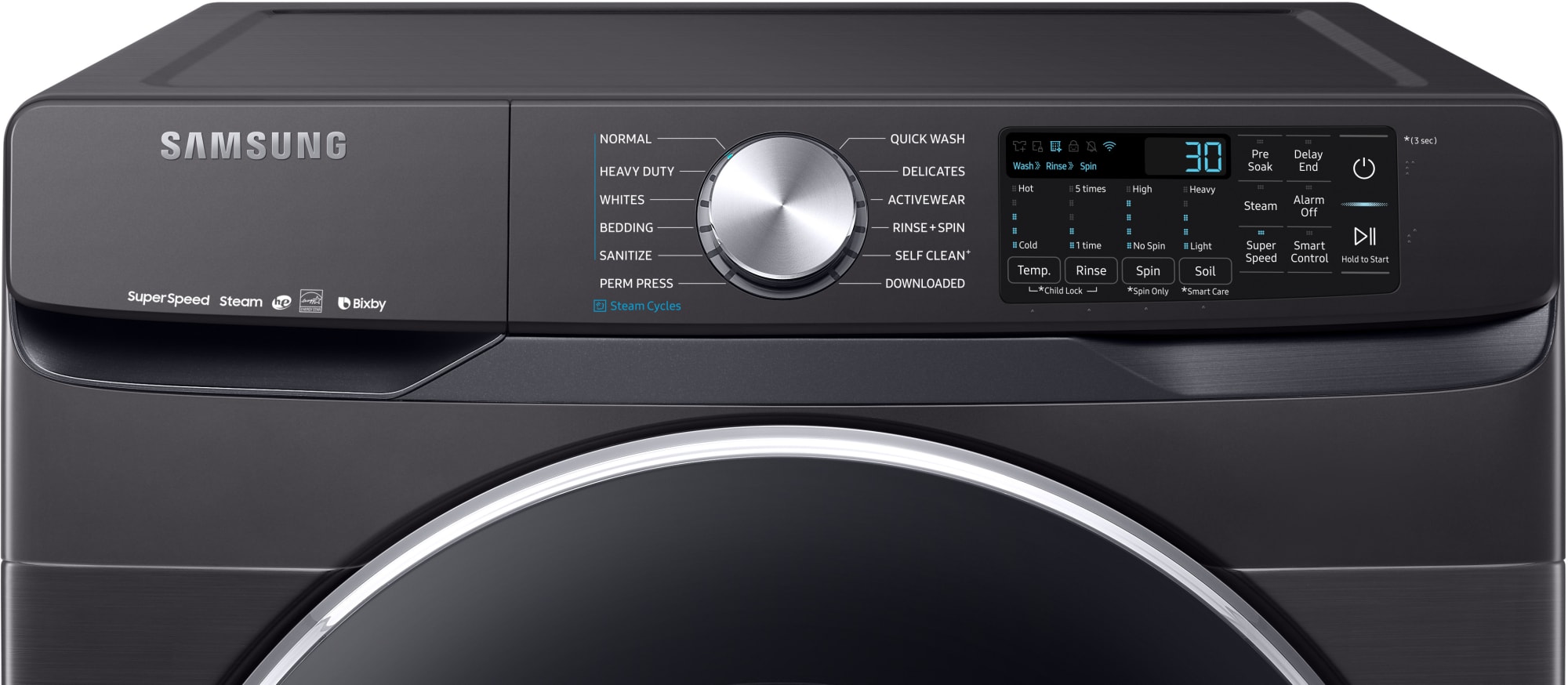 Samsung WF45R6300AV 27 Inch Front Load Smart Washer with 4.5 Cu. Ft ...