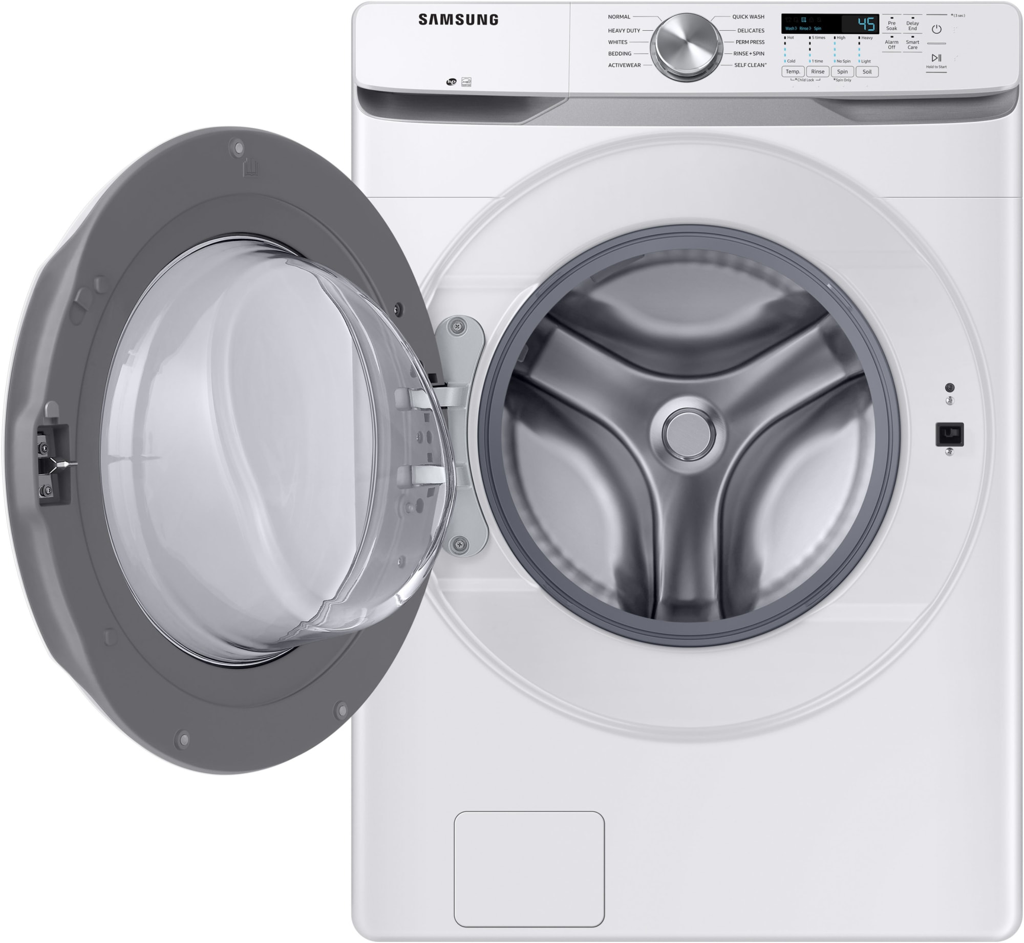 Samsung WF45T6000AW 27 Inch Front Load Washer with 4.5 Cu. Ft. Capacity ...
